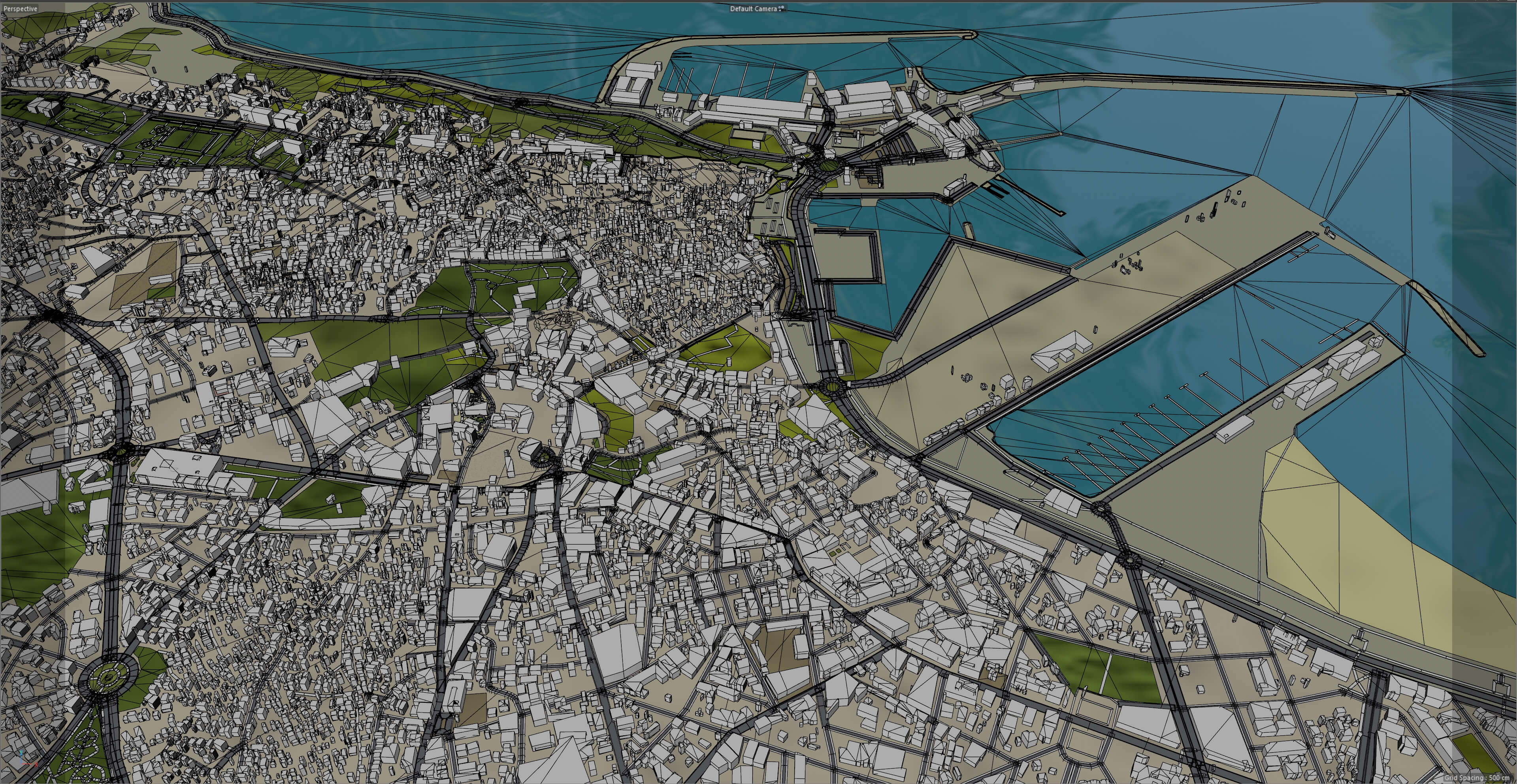 Tanger Tangier City Morocco 3D Model 30km by 3dstudio