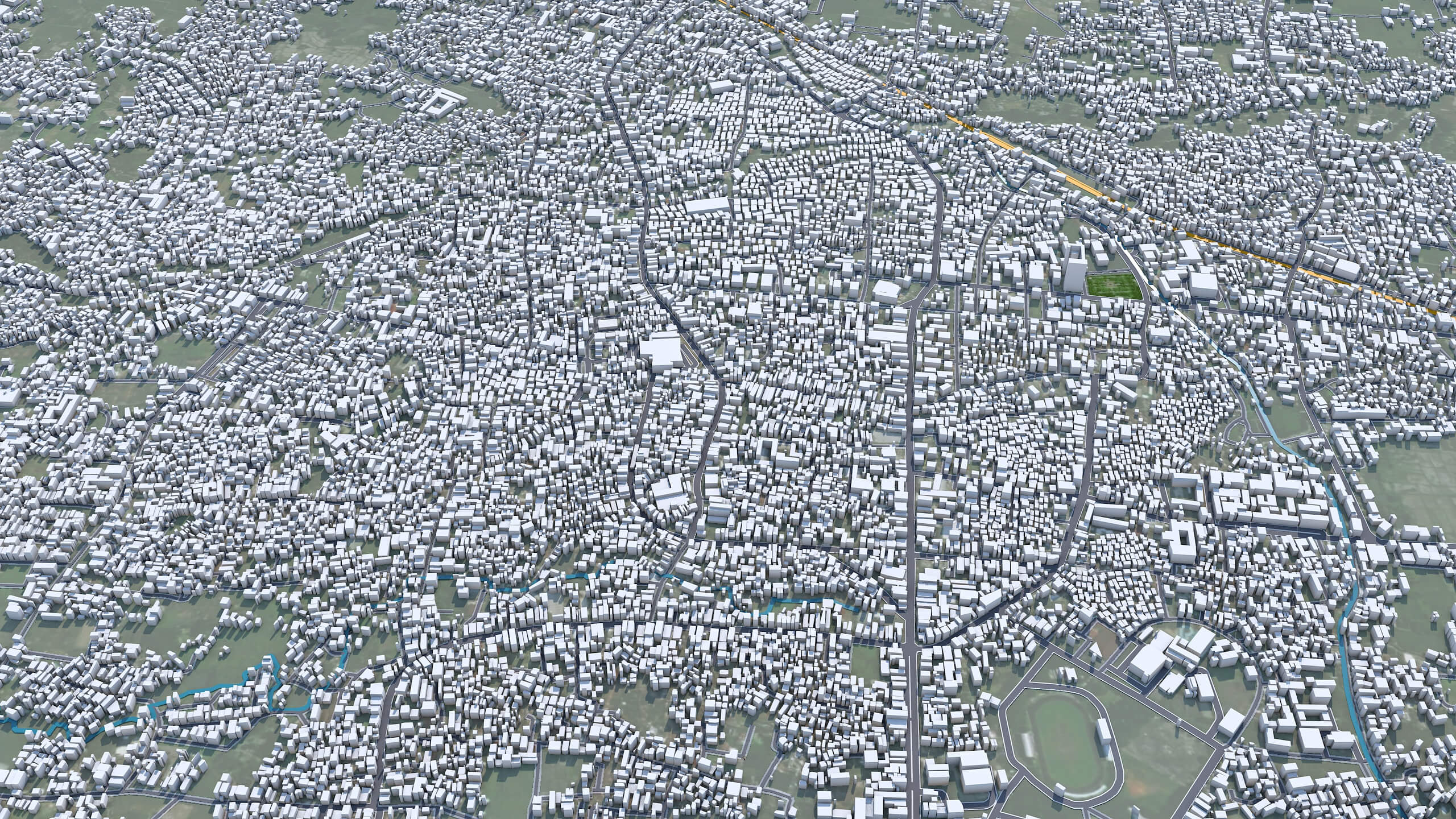 Tasikmalaya City West Java Indonesia 3D Model 25km by 3dstudio