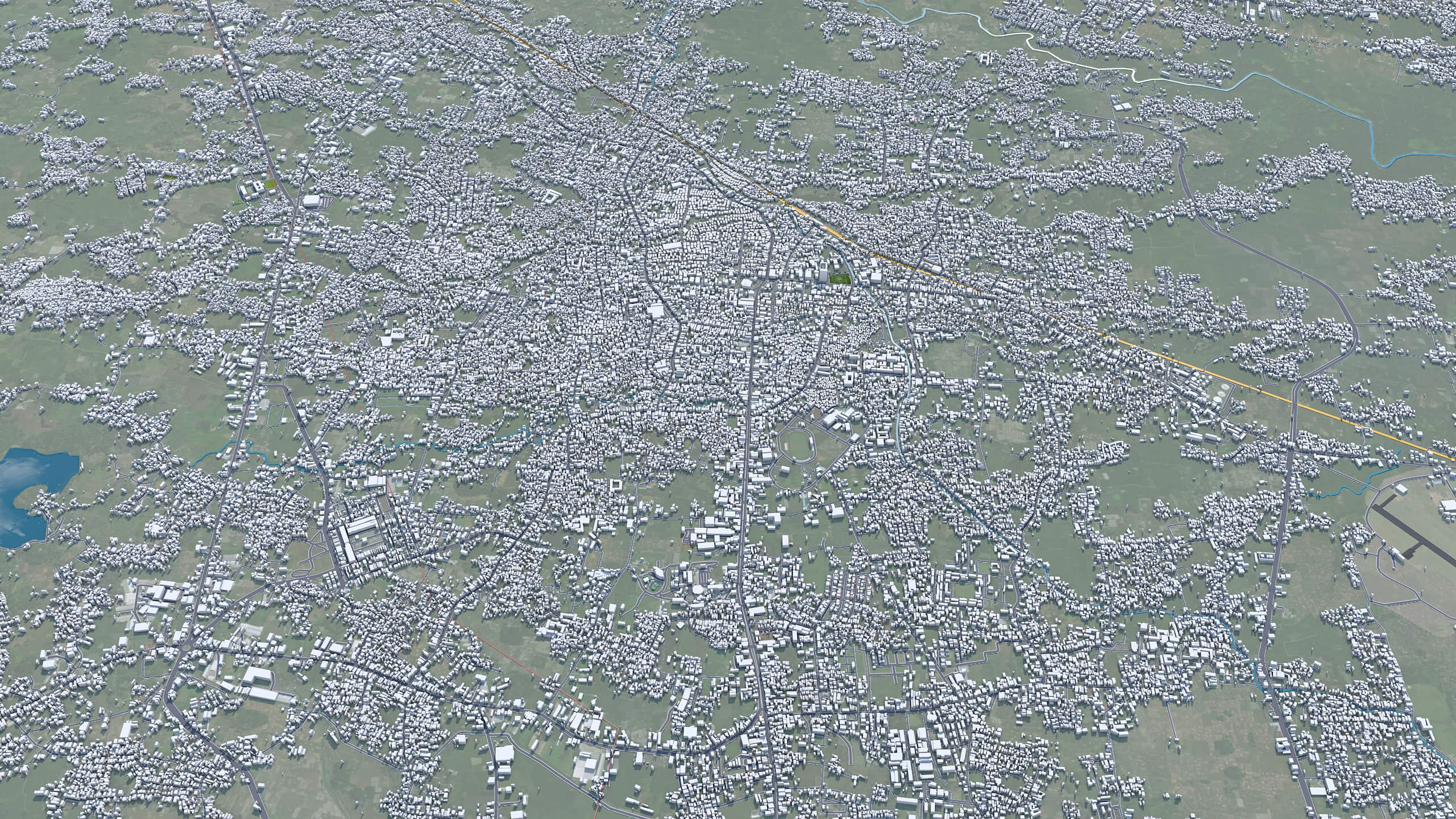 Tasikmalaya City West Java Indonesia 3D Model 25km by 3dstudio