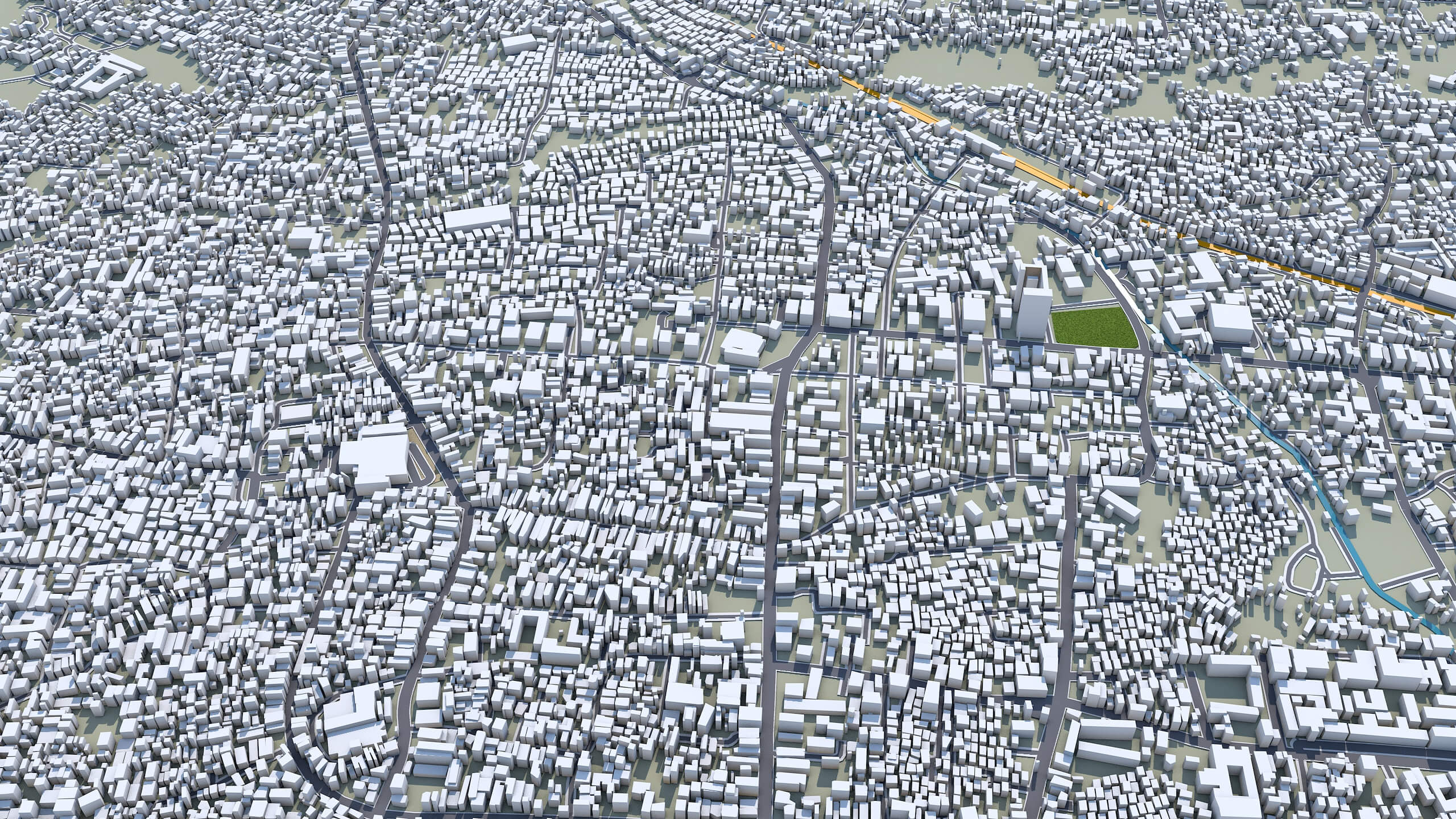 Tasikmalaya City West Java Indonesia 3D Model 25km by 3dstudio