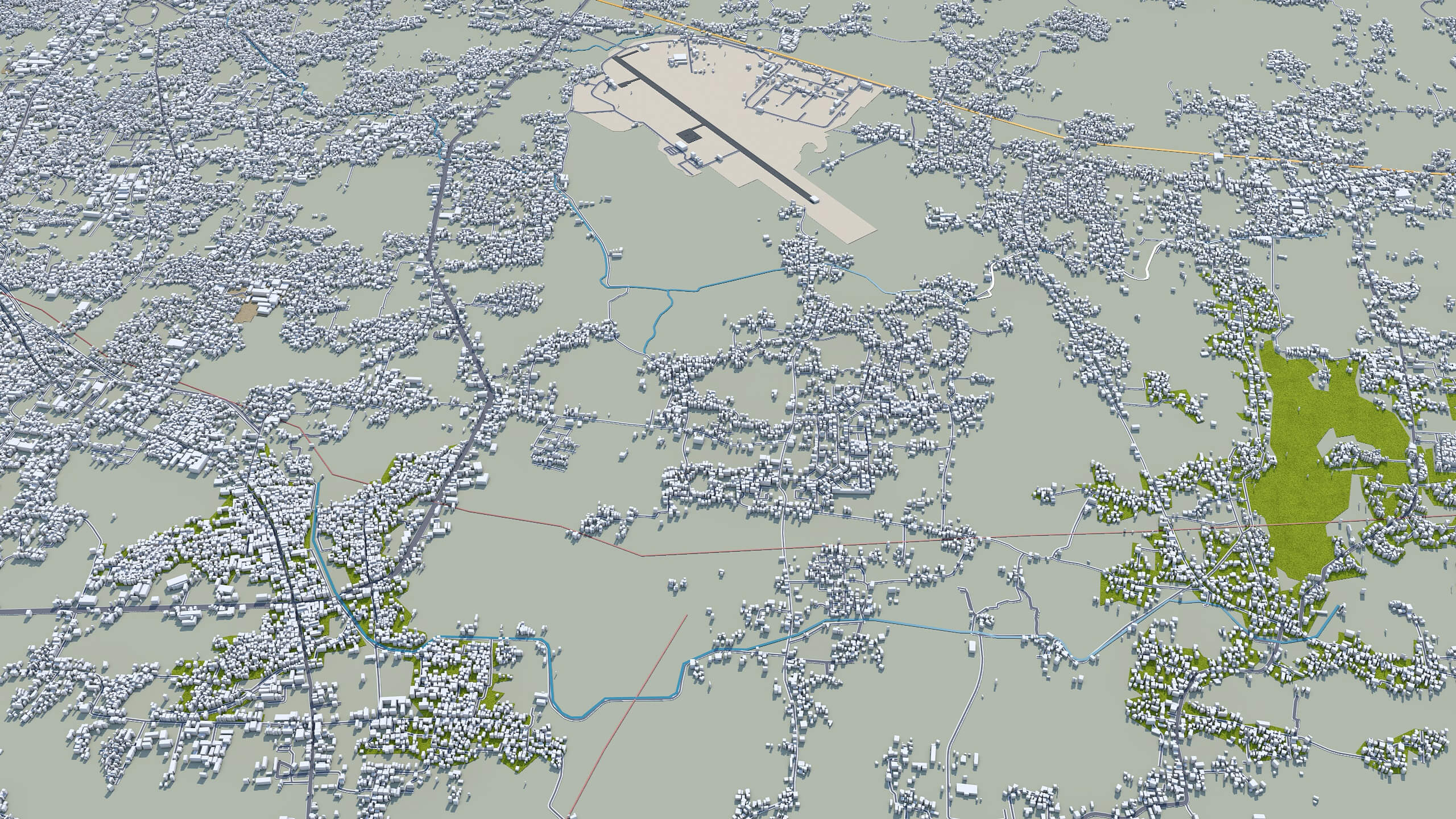 Tasikmalaya City West Java Indonesia 3D Model 25km by 3dstudio