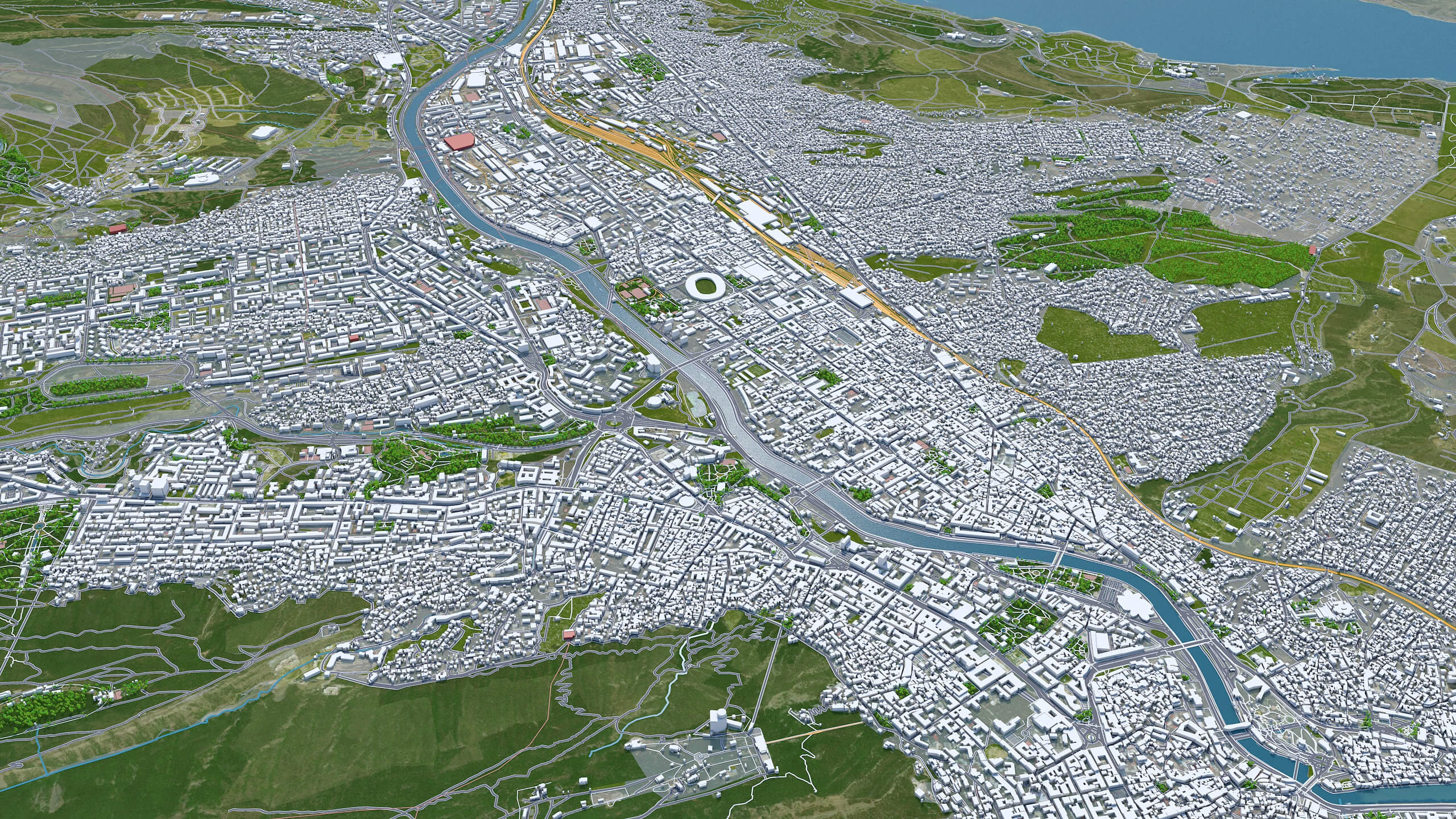 Tbilisi, Georgia 60km - 3D Model by 3dstudio
