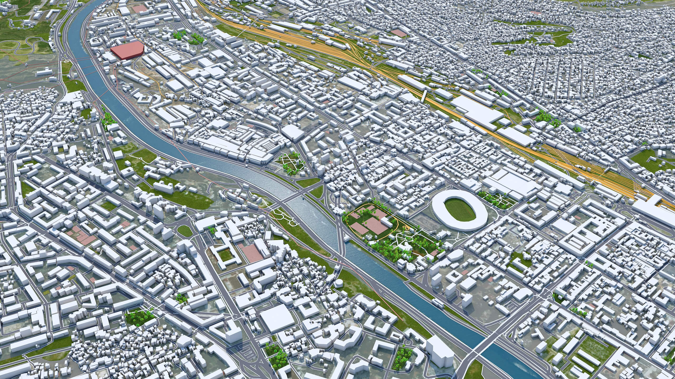 Tbilisi, Georgia 60km - 3D Model by 3dstudio