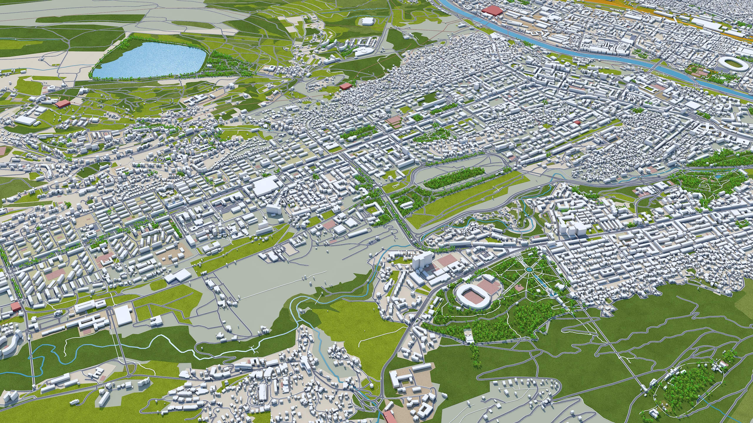 Tbilisi, Georgia 60km - 3D Model by 3dstudio