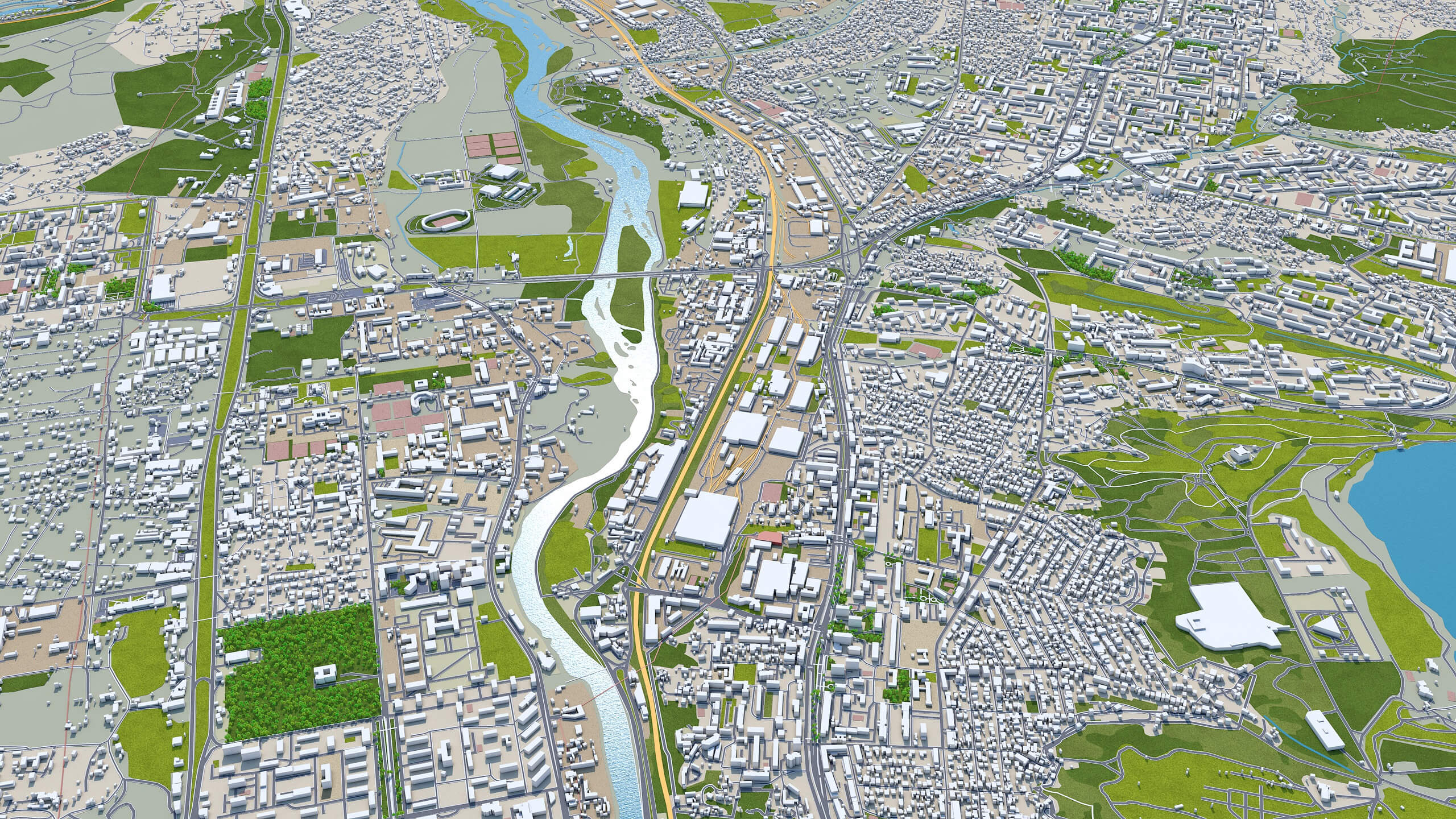 Tbilisi, Georgia 60km - 3D Model by 3dstudio