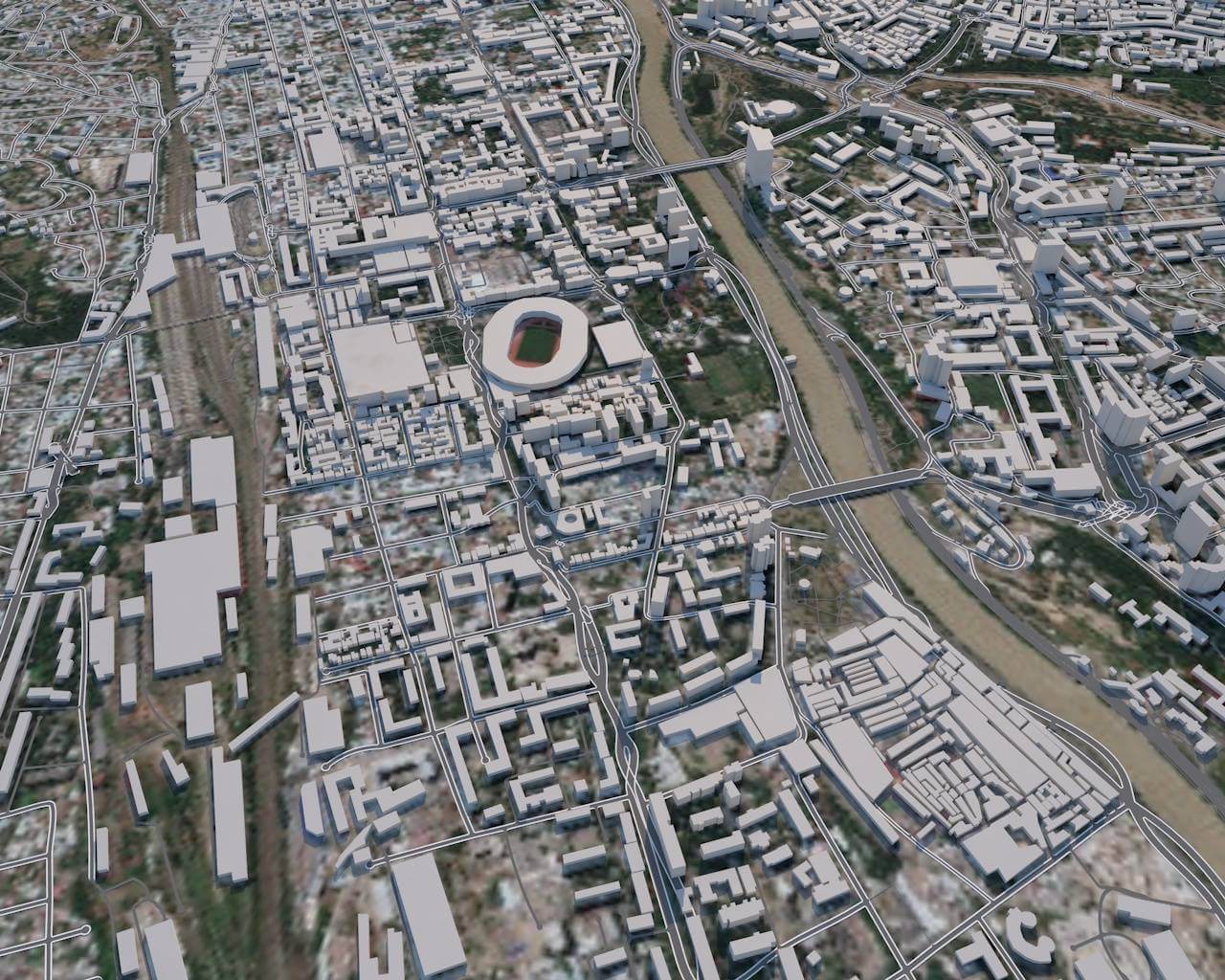 Tbilisi Georgia - 3D Model by 3dstudio