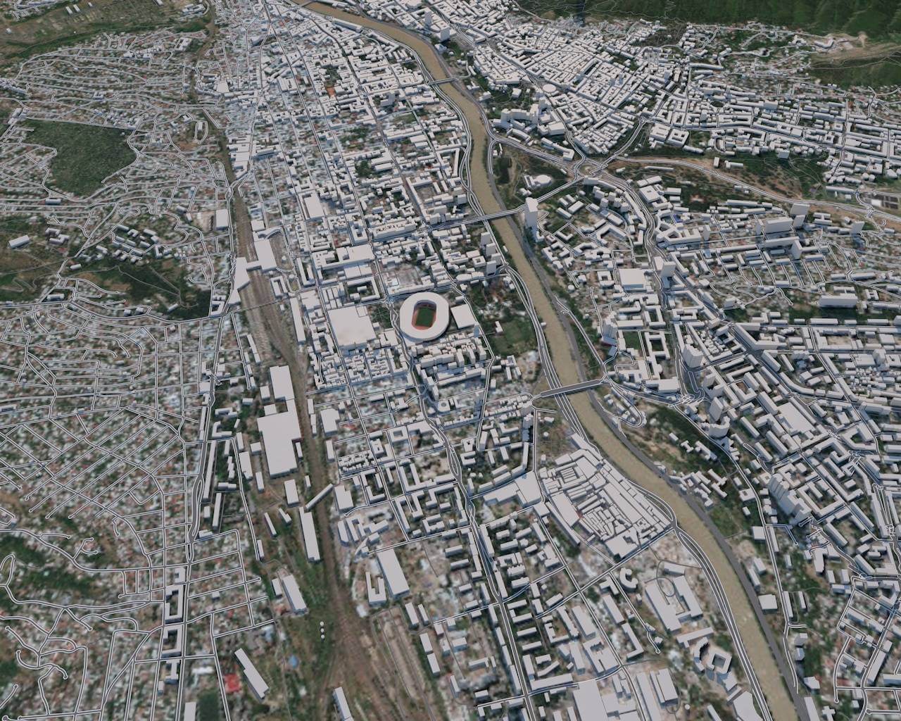 Tbilisi Georgia - 3D Model by 3dstudio