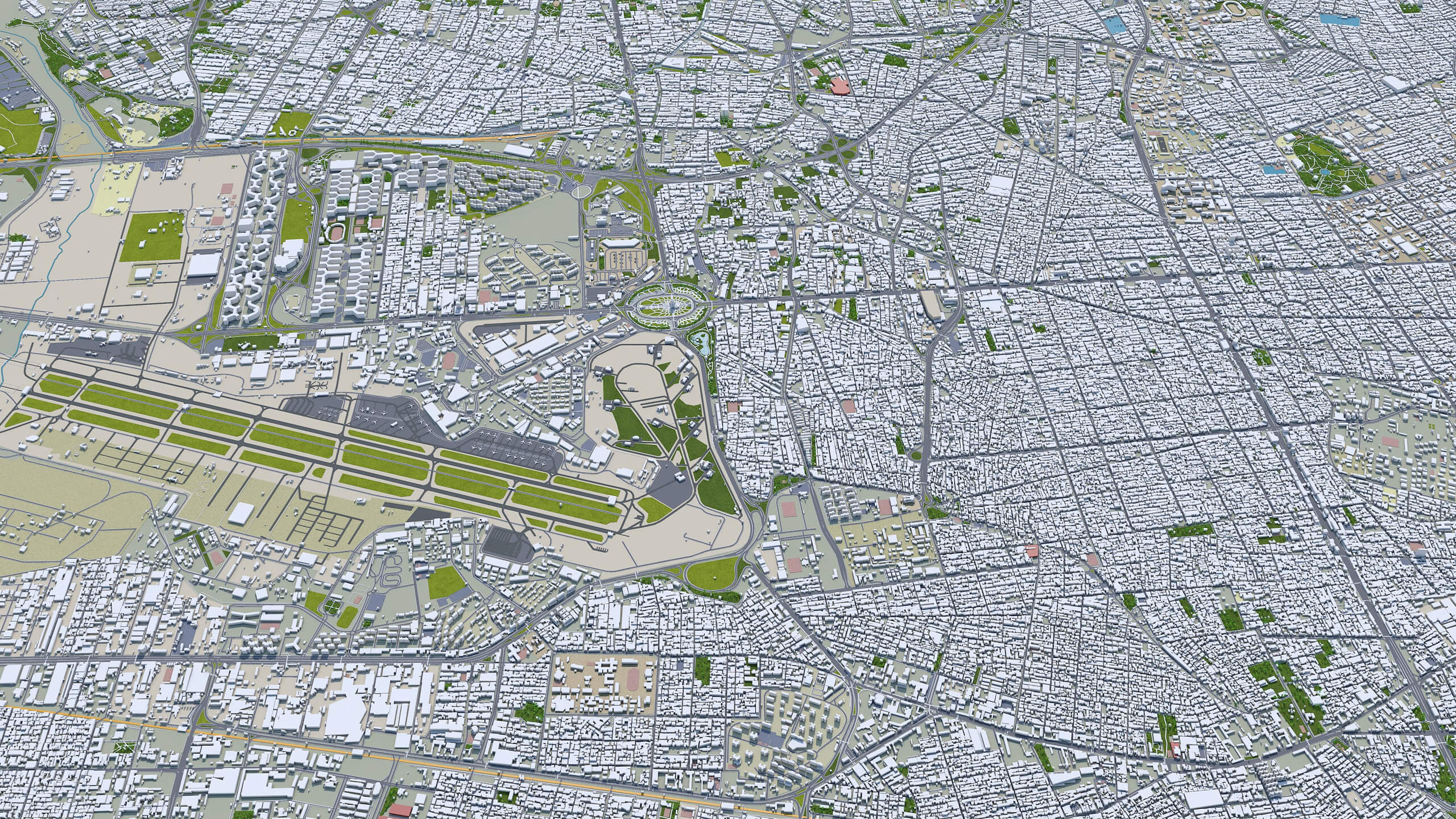 Tehran, Iran 60km - 3D Model by 3dstudio