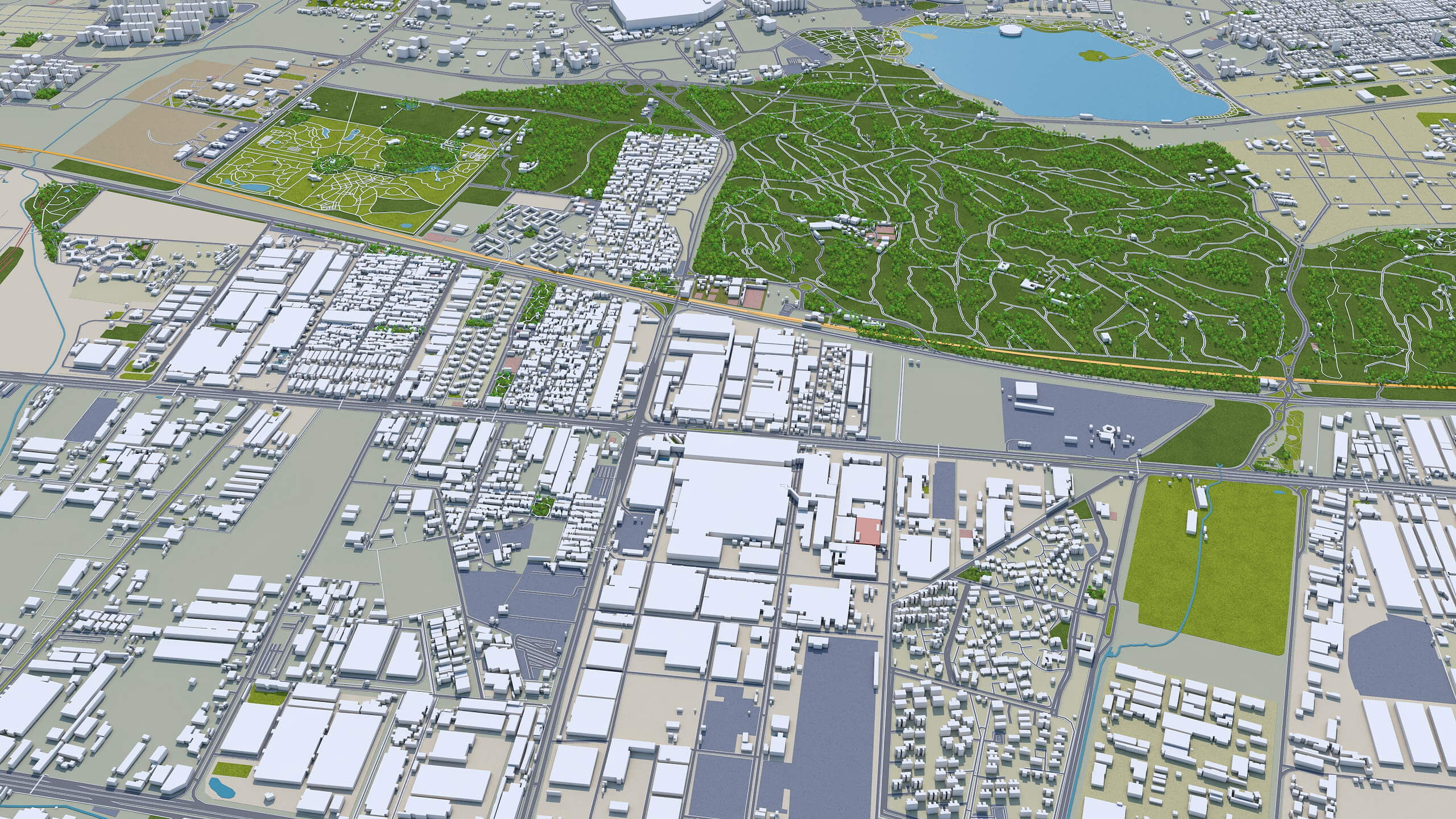 Tehran, Iran 60km - 3D Model by 3dstudio