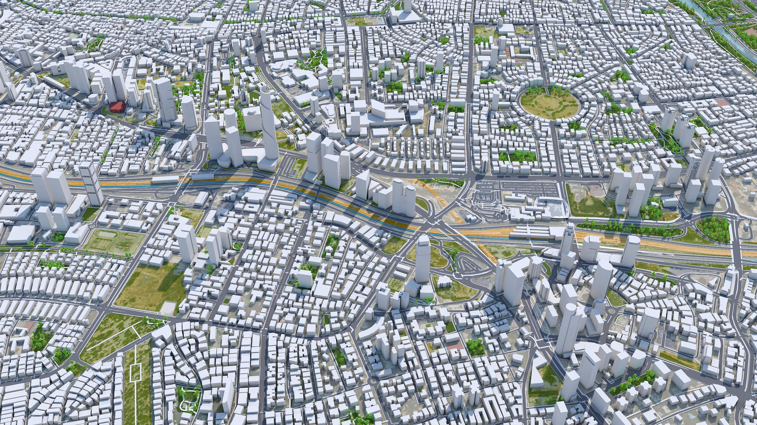 Tel Aviv Downtown Israel 6km - 3D Model by 3dstudio
