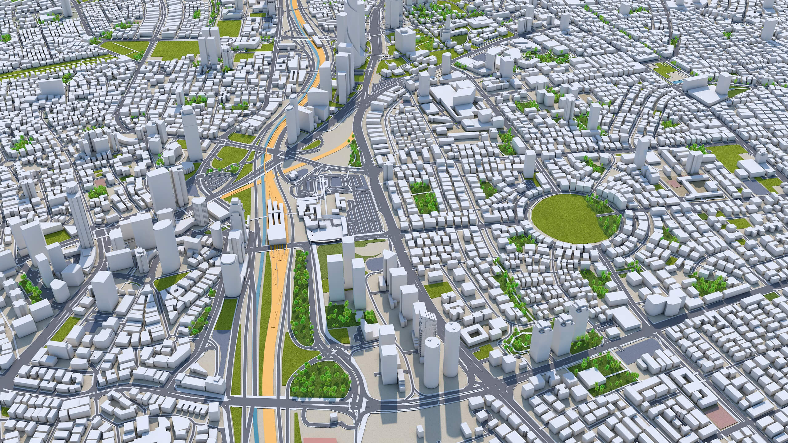 Tel Aviv Downtown Israel 6km - 3D Model by 3dstudio