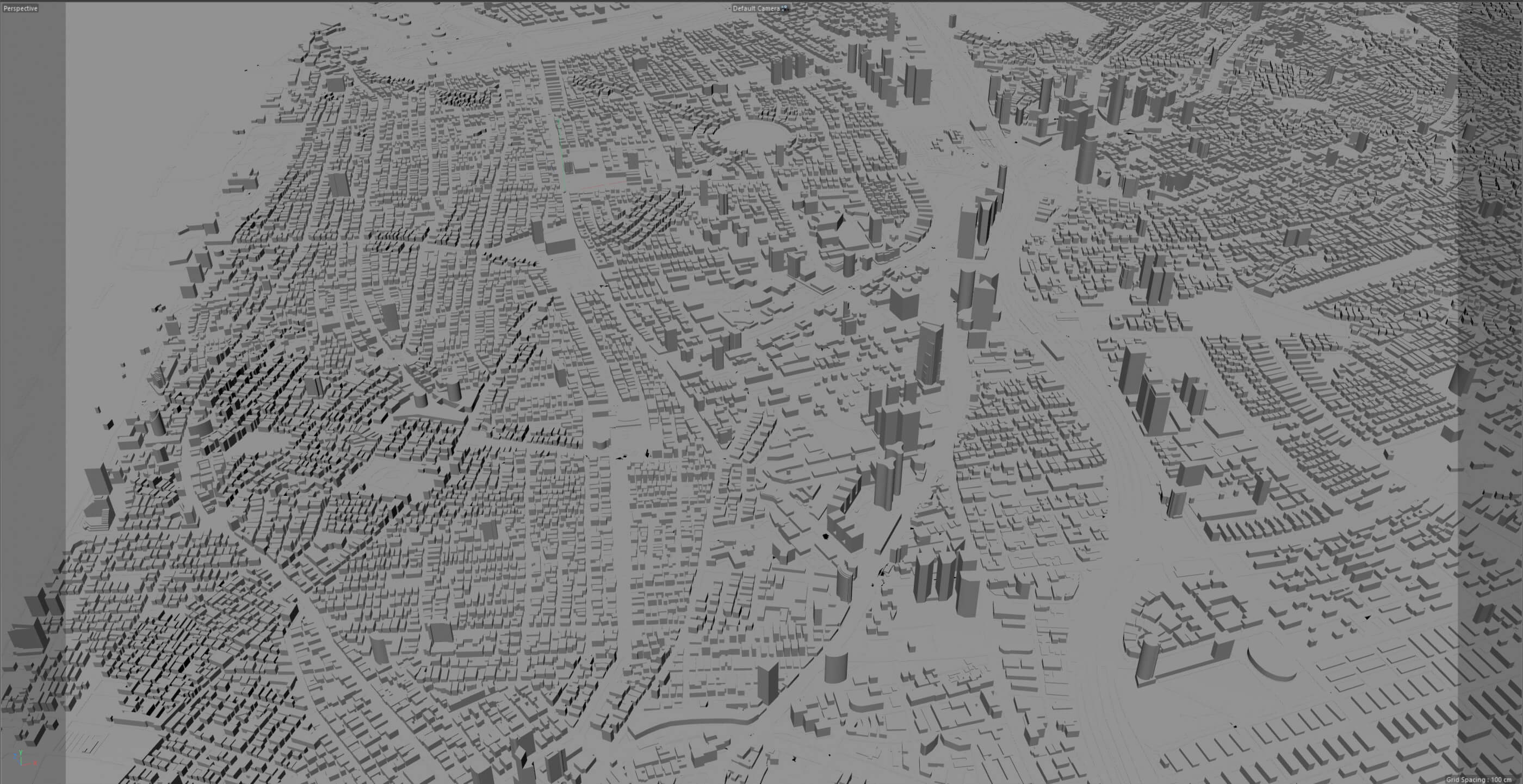 Tel Aviv, Israel 30km - 3D Model by 3dstudio