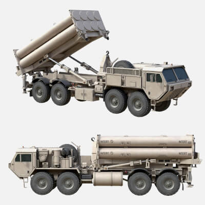 Terminal High Altitude Area Defense THAAD - 3D Model by 3dstudio