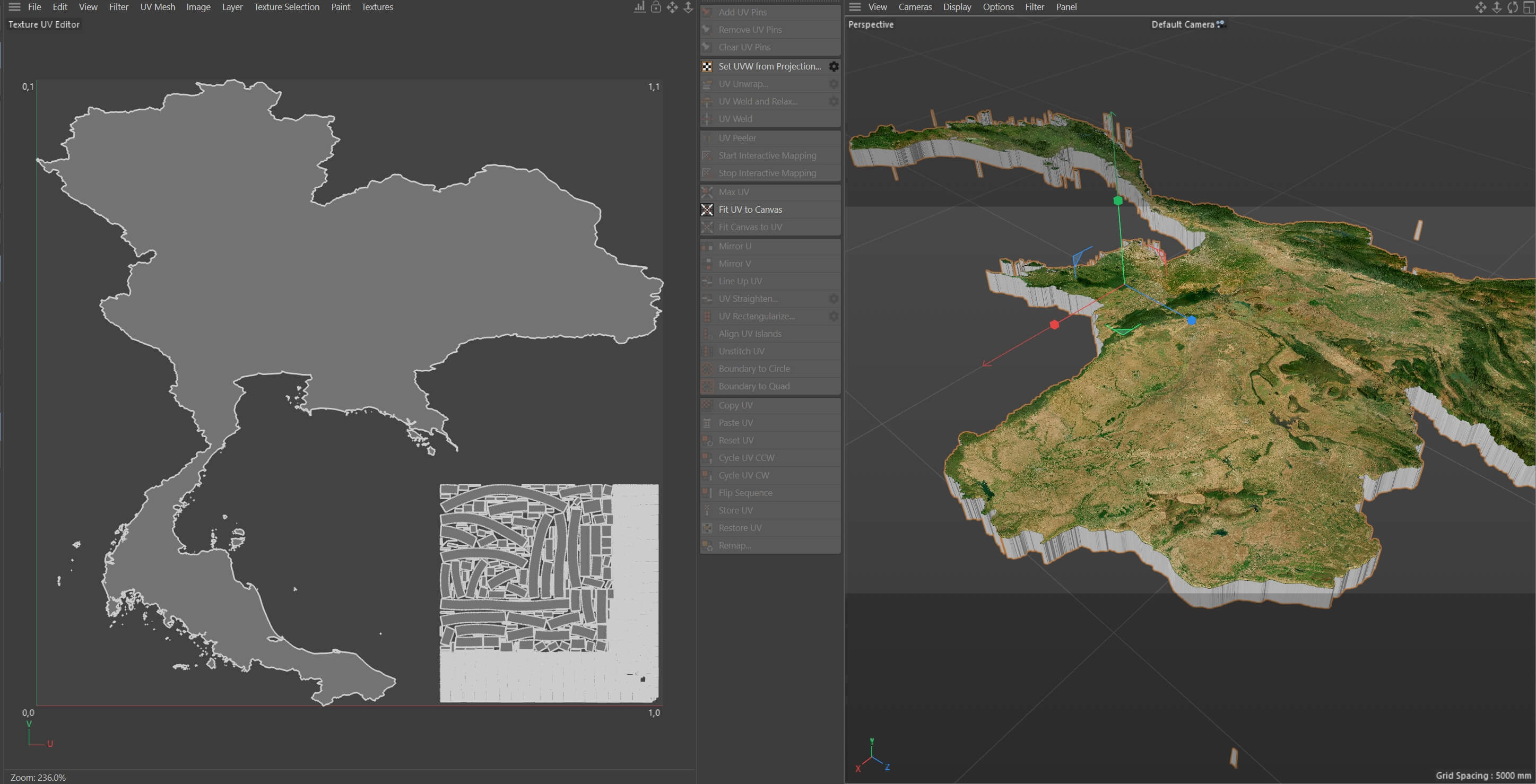 Thailand Terrain Map - 3D Model by 3dstudio