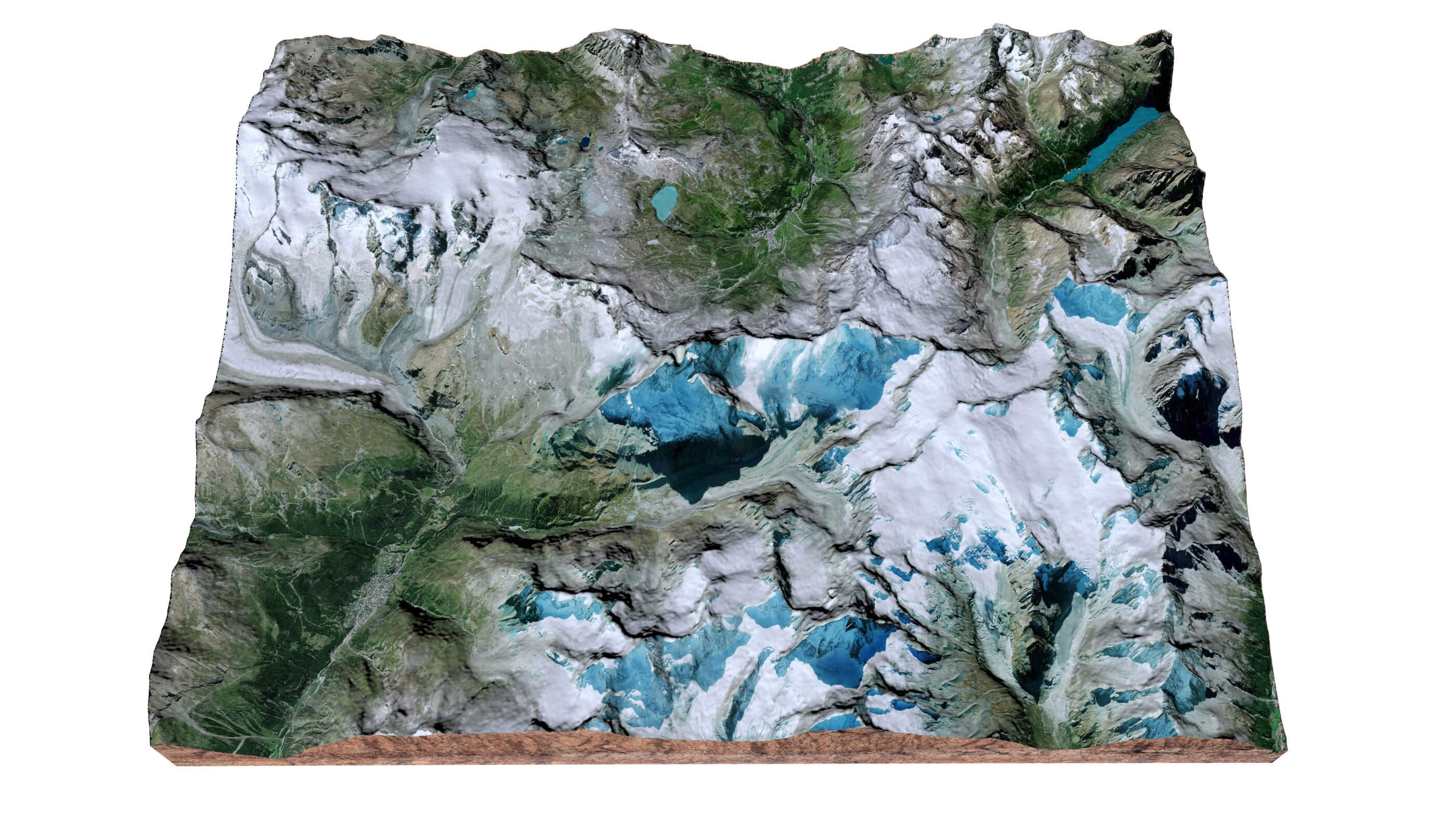 The Matterhorn Alps Terrain 3D Model by 3dstudio