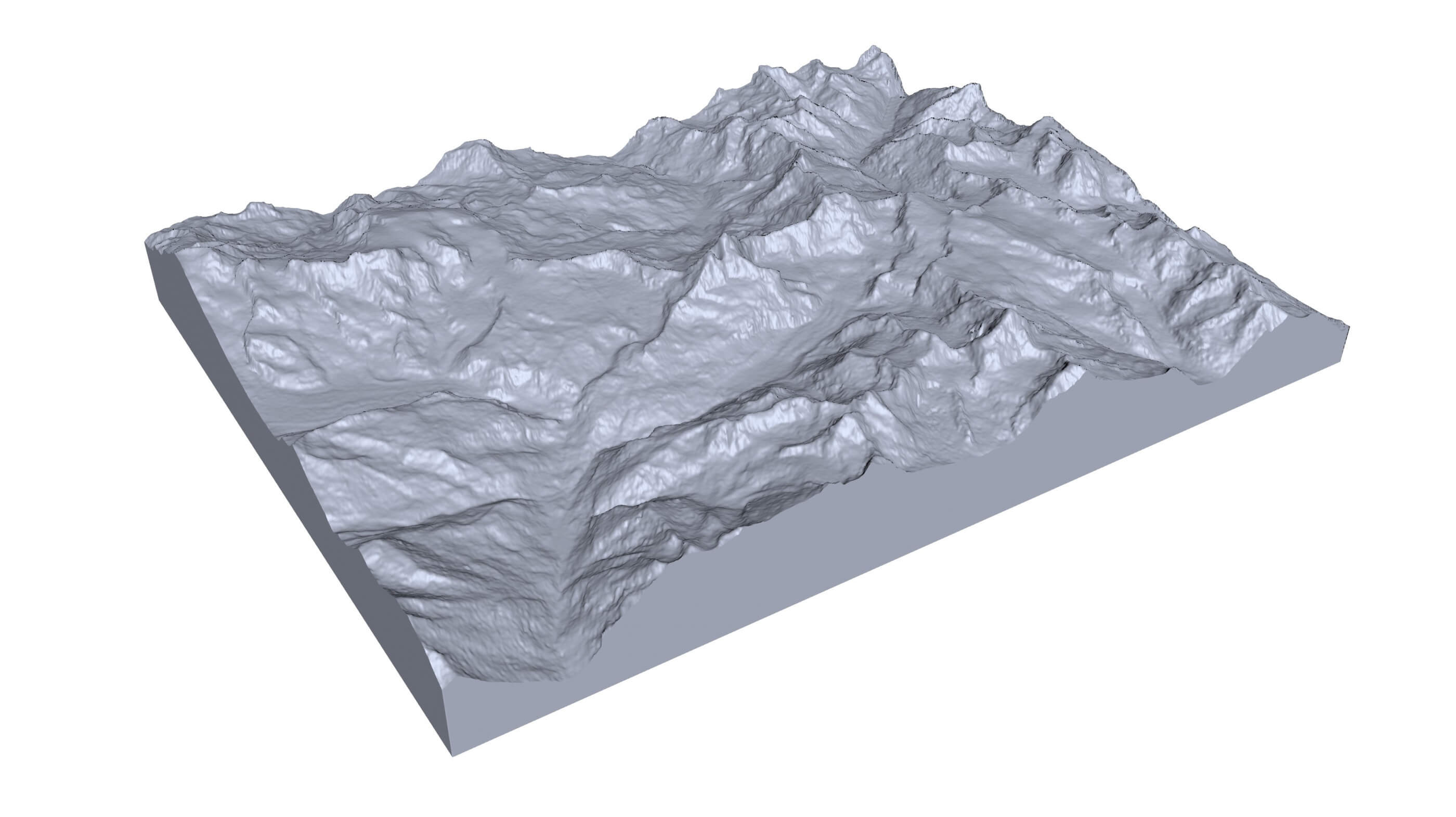 The Matterhorn Alps Terrain 3D Model by 3dstudio