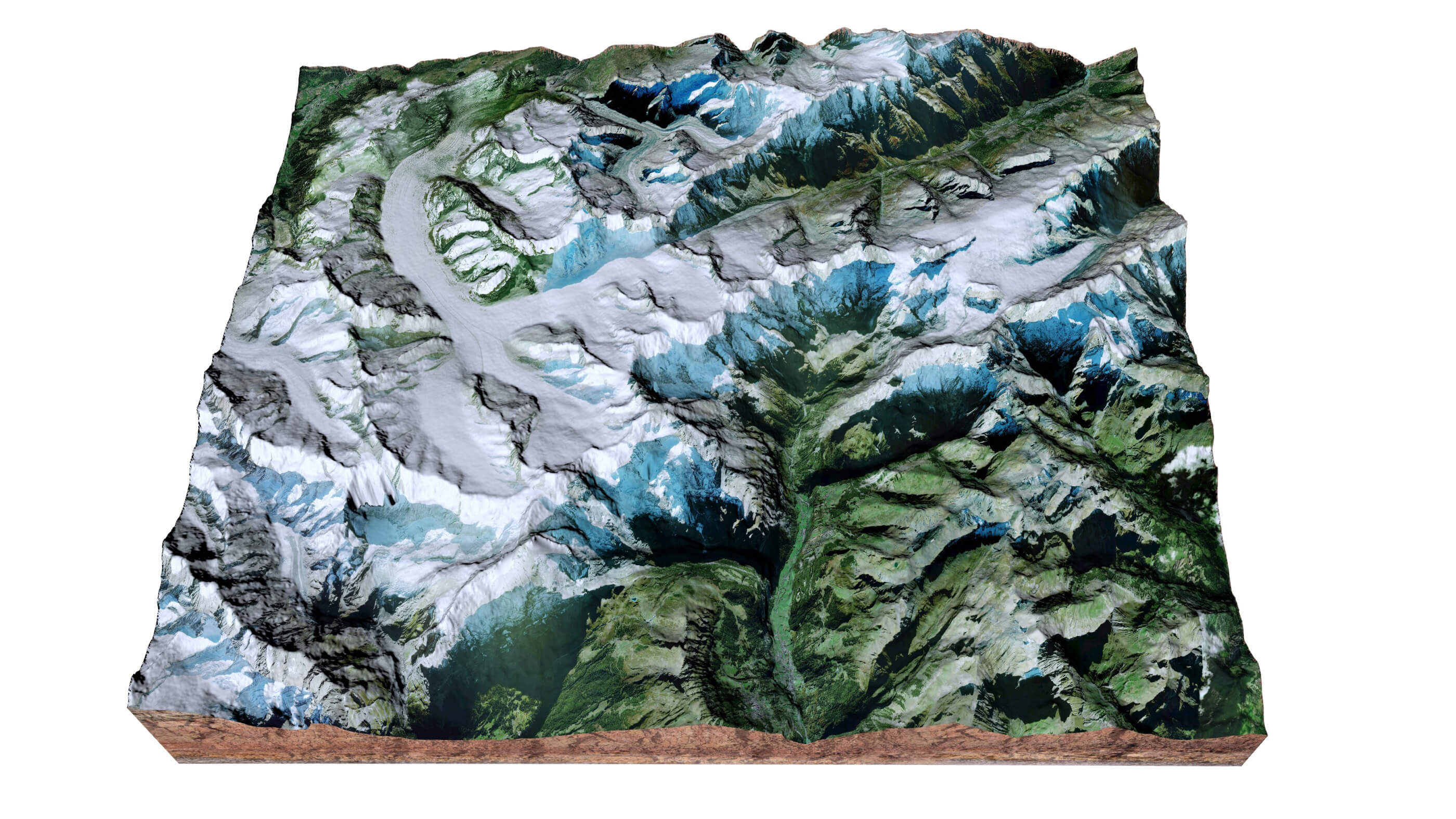 The Mittaghorn Bernese Alps Switzerland Terrain 3D Model by 3dstudio