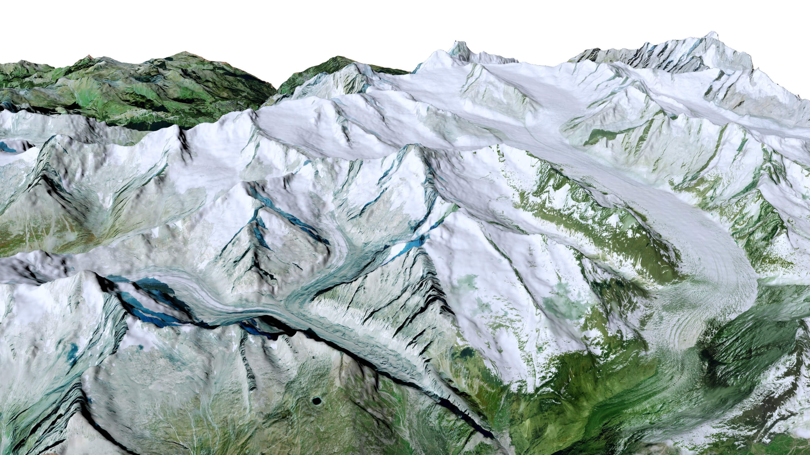 The Mittaghorn Bernese Alps Switzerland Terrain 3D Model by 3dstudio