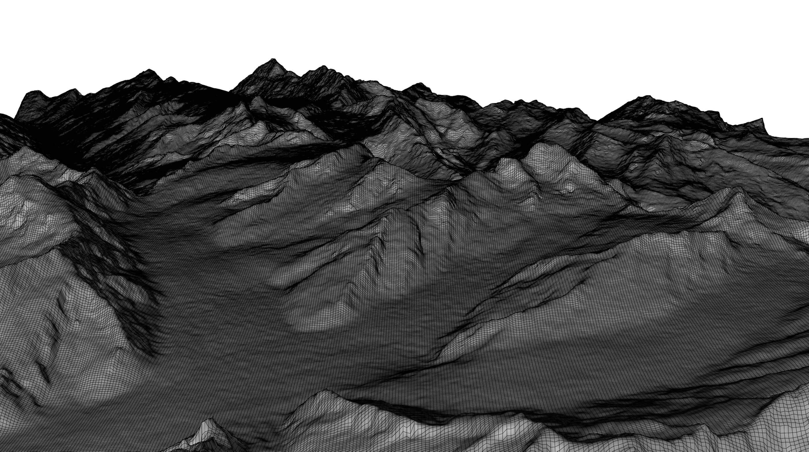 The Mittaghorn Bernese Alps Switzerland Terrain 3D Model by 3dstudio