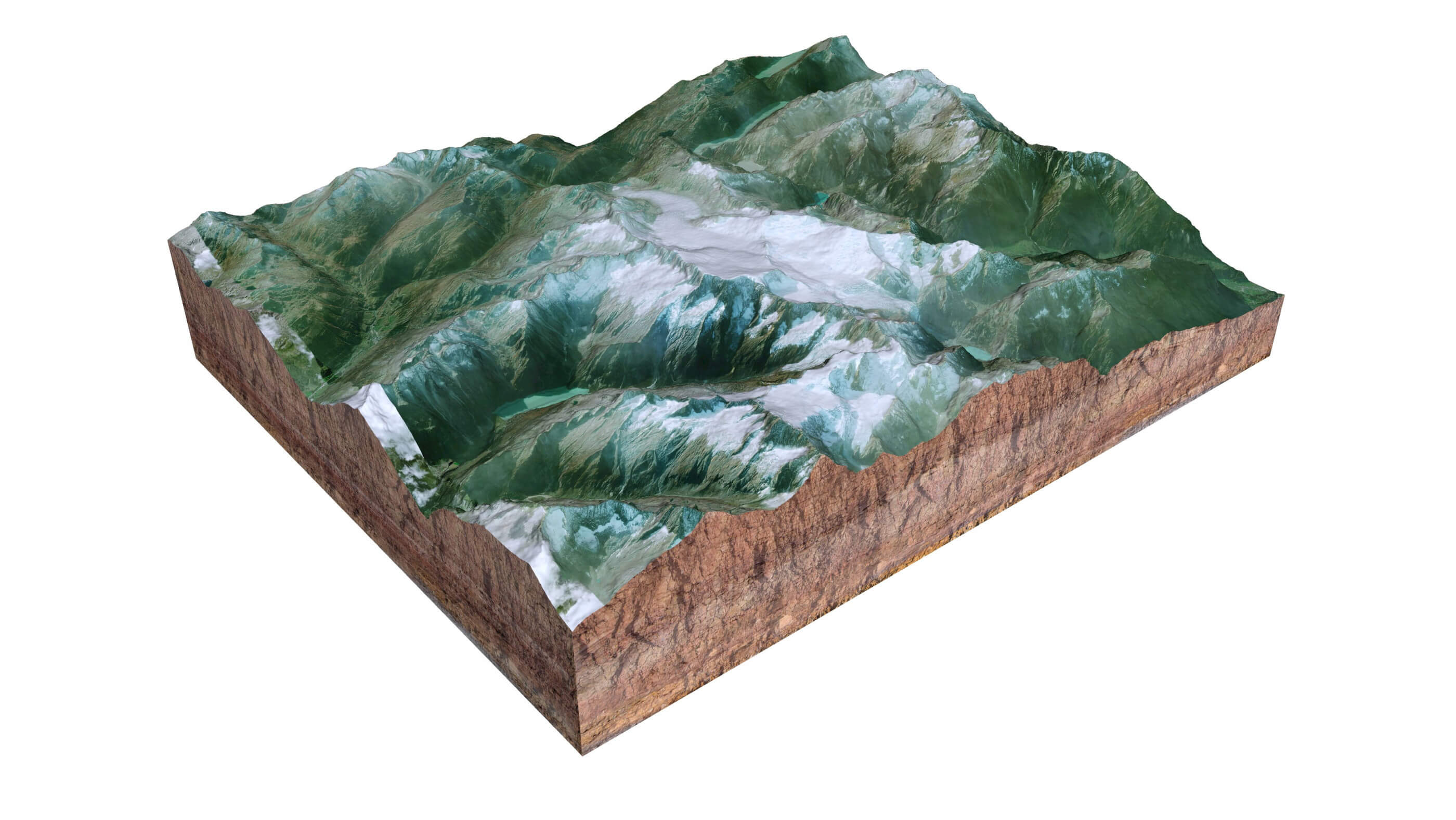 Tieralplistock Alps Switzerland Terrain 3D Model by 3dstudio