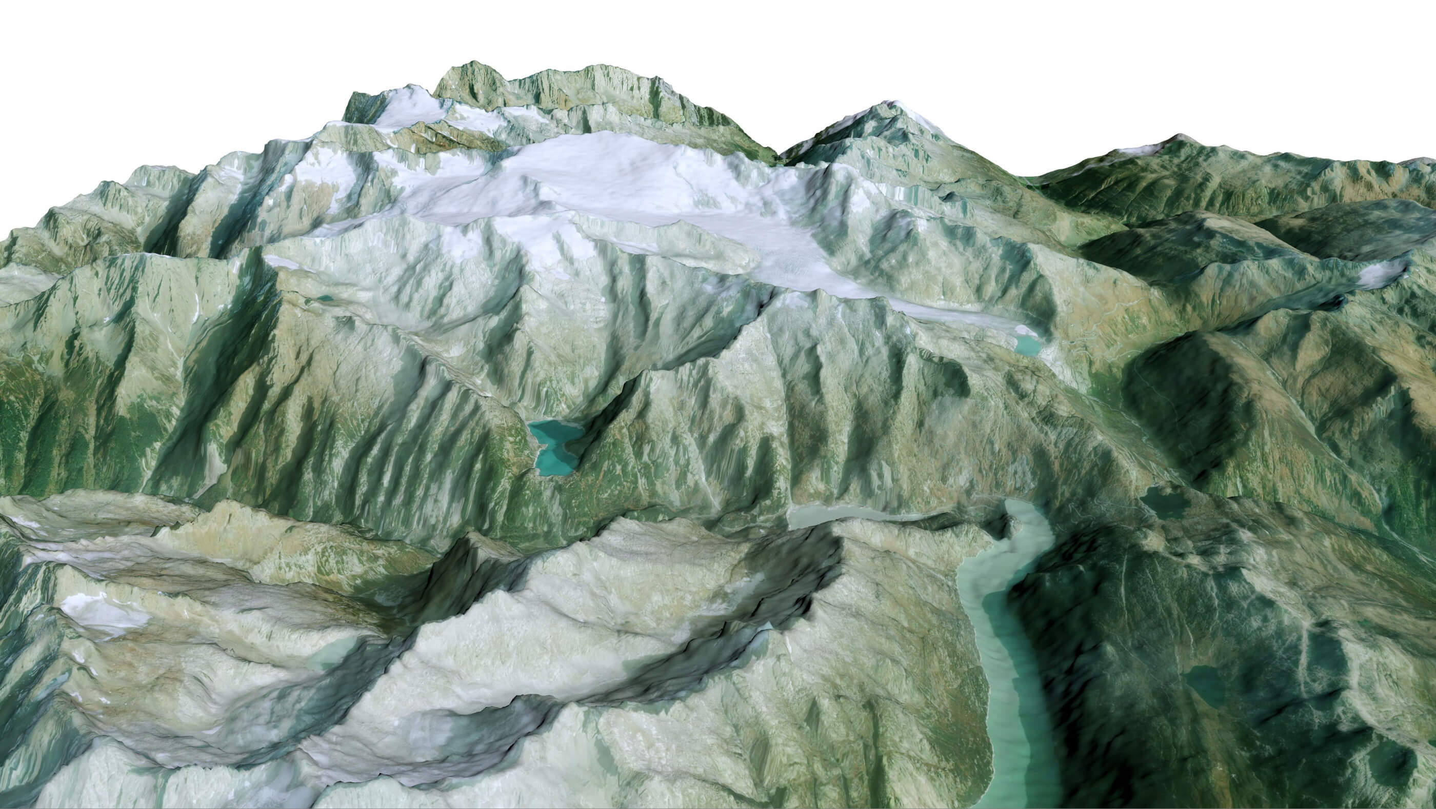 Tieralplistock Alps Switzerland Terrain 3D Model by 3dstudio