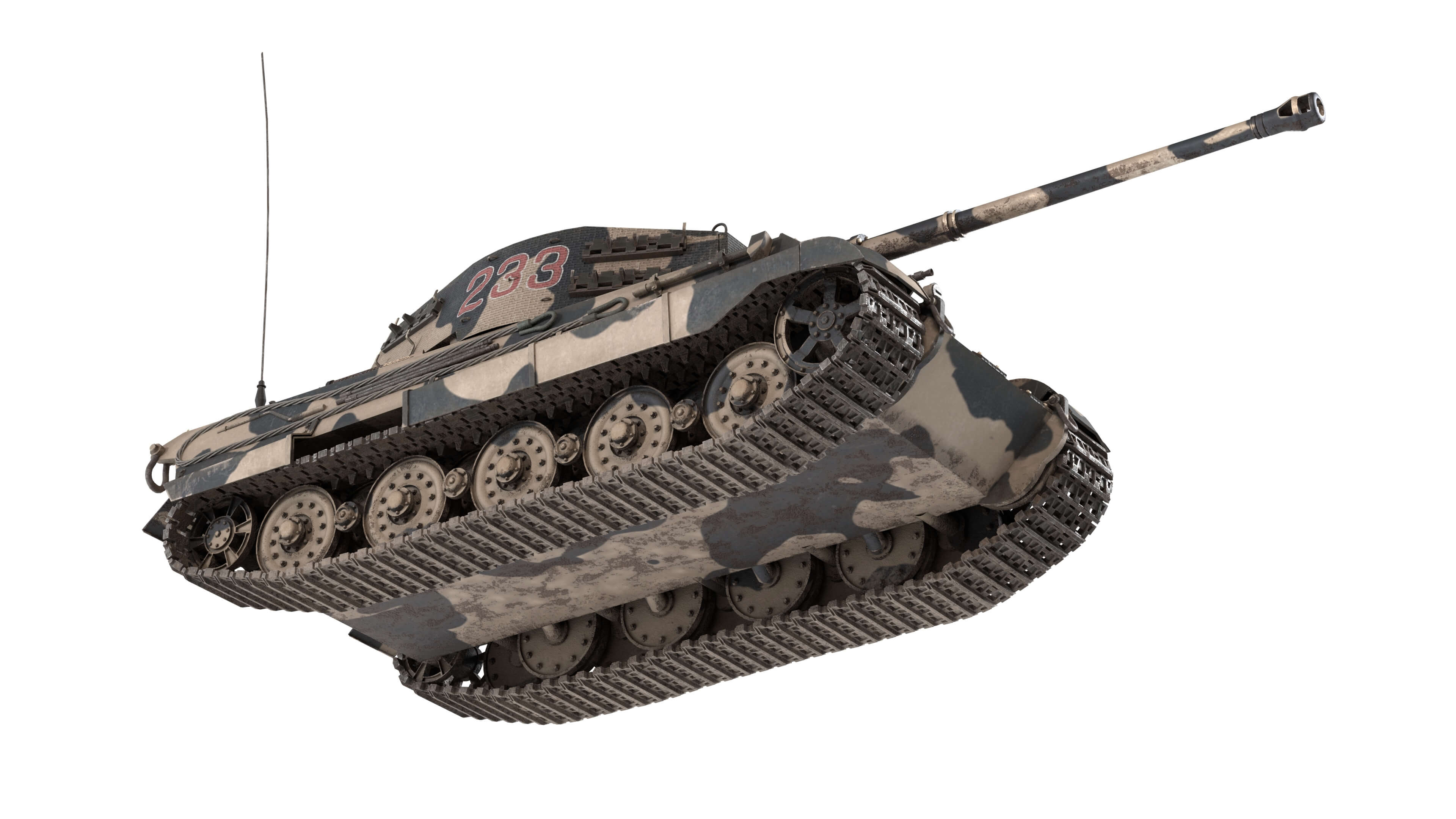 Tiger II German Tank - 3D Model by 3dstudio