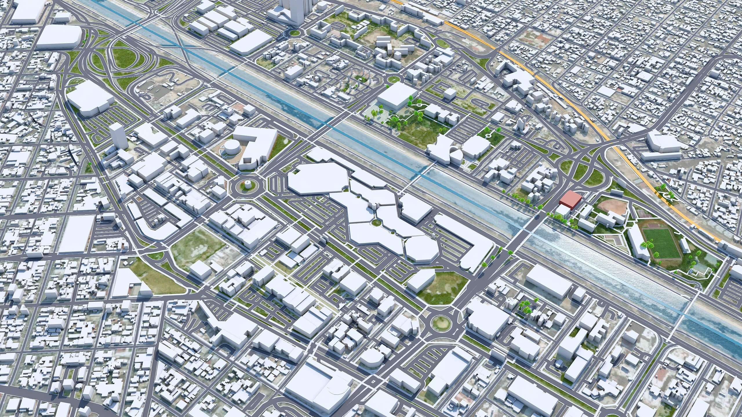 Tijuana City Mexico 3D Model 40km by 3dstudio