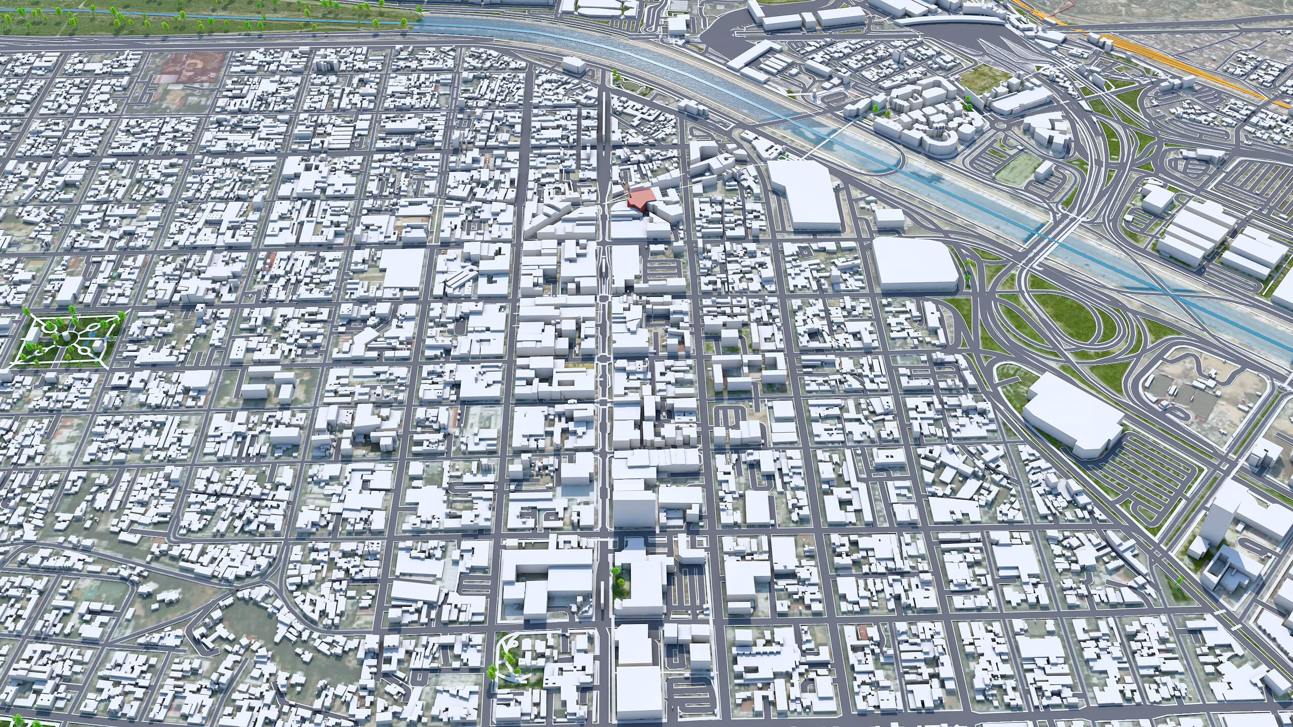 Tijuana City Mexico 3D Model 40km by 3dstudio