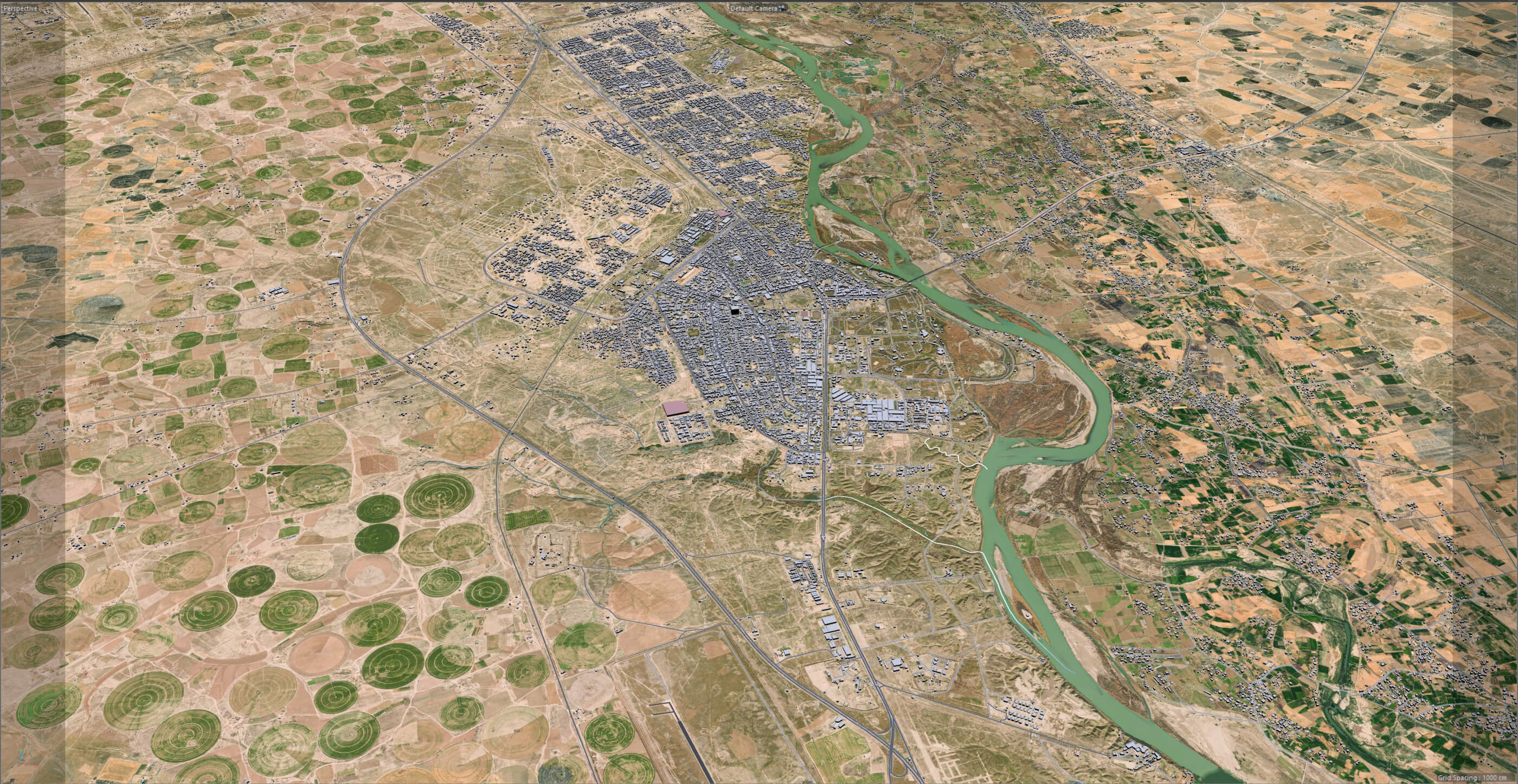 Tikrit, Iraq 30km AI - 3D Model by 3dstudio