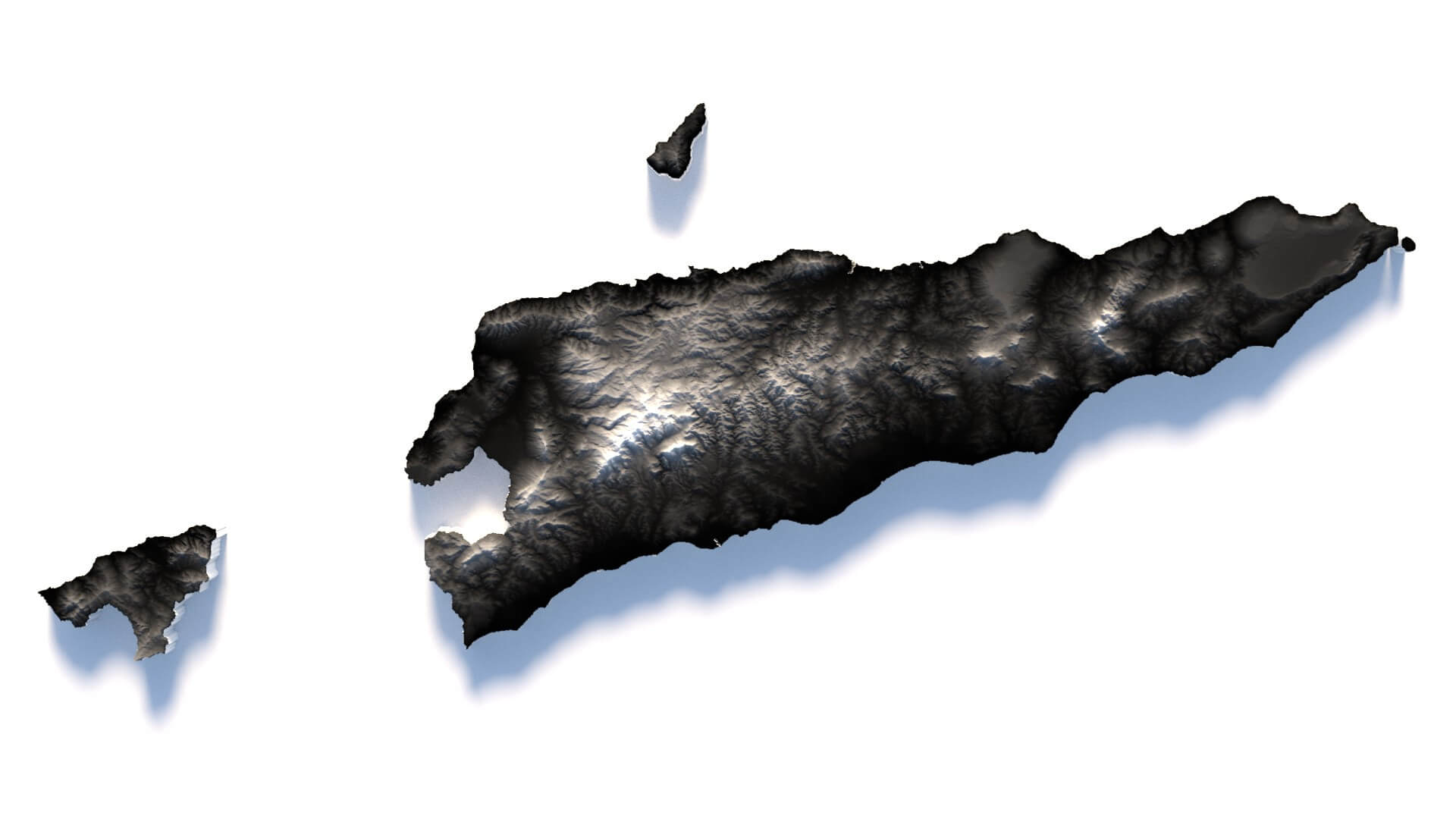 Timor-Leste Terrain Map 3D Model by 3dstudio