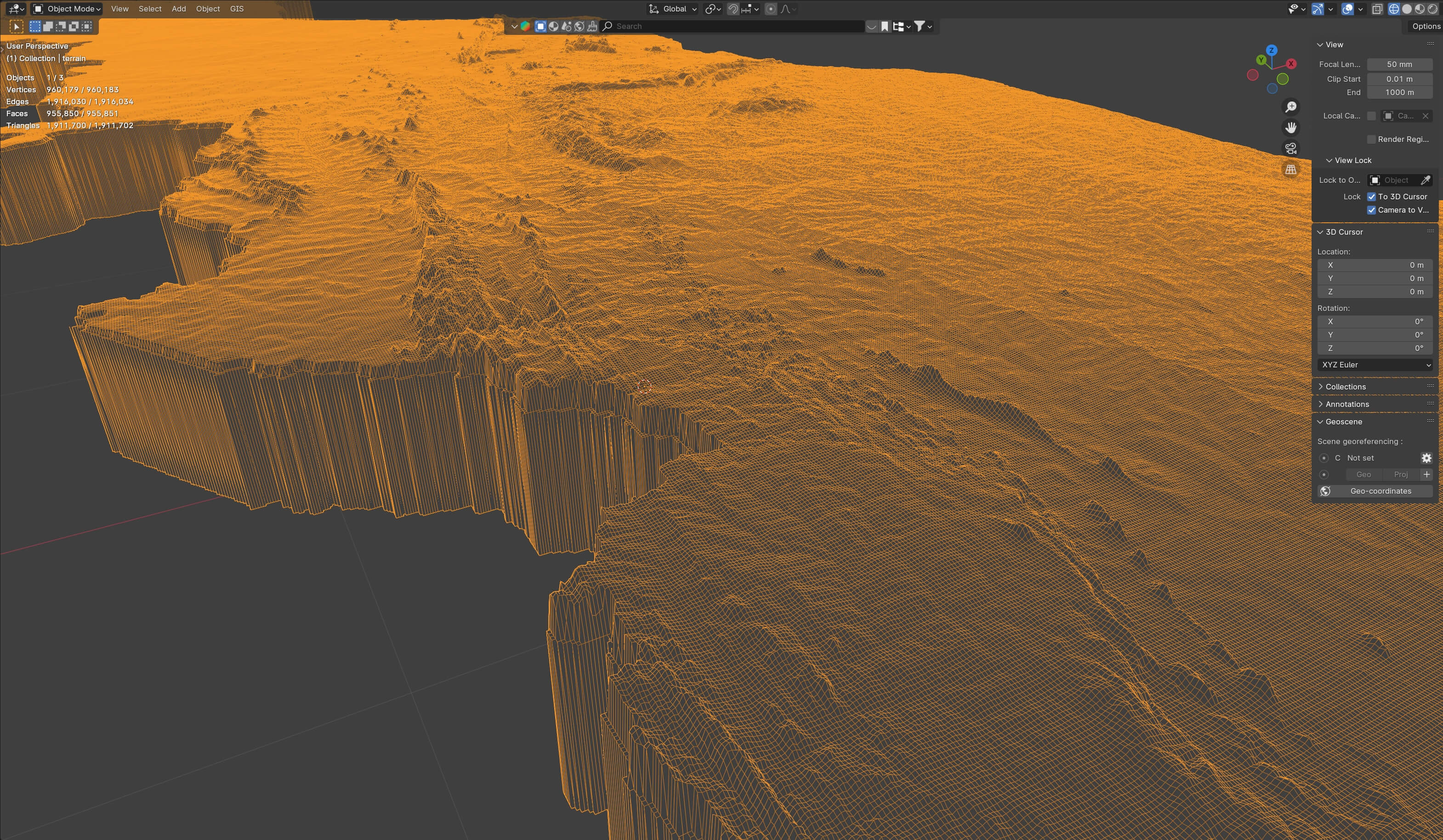 Togo Terrain Map - 3D Model by 3dstudio