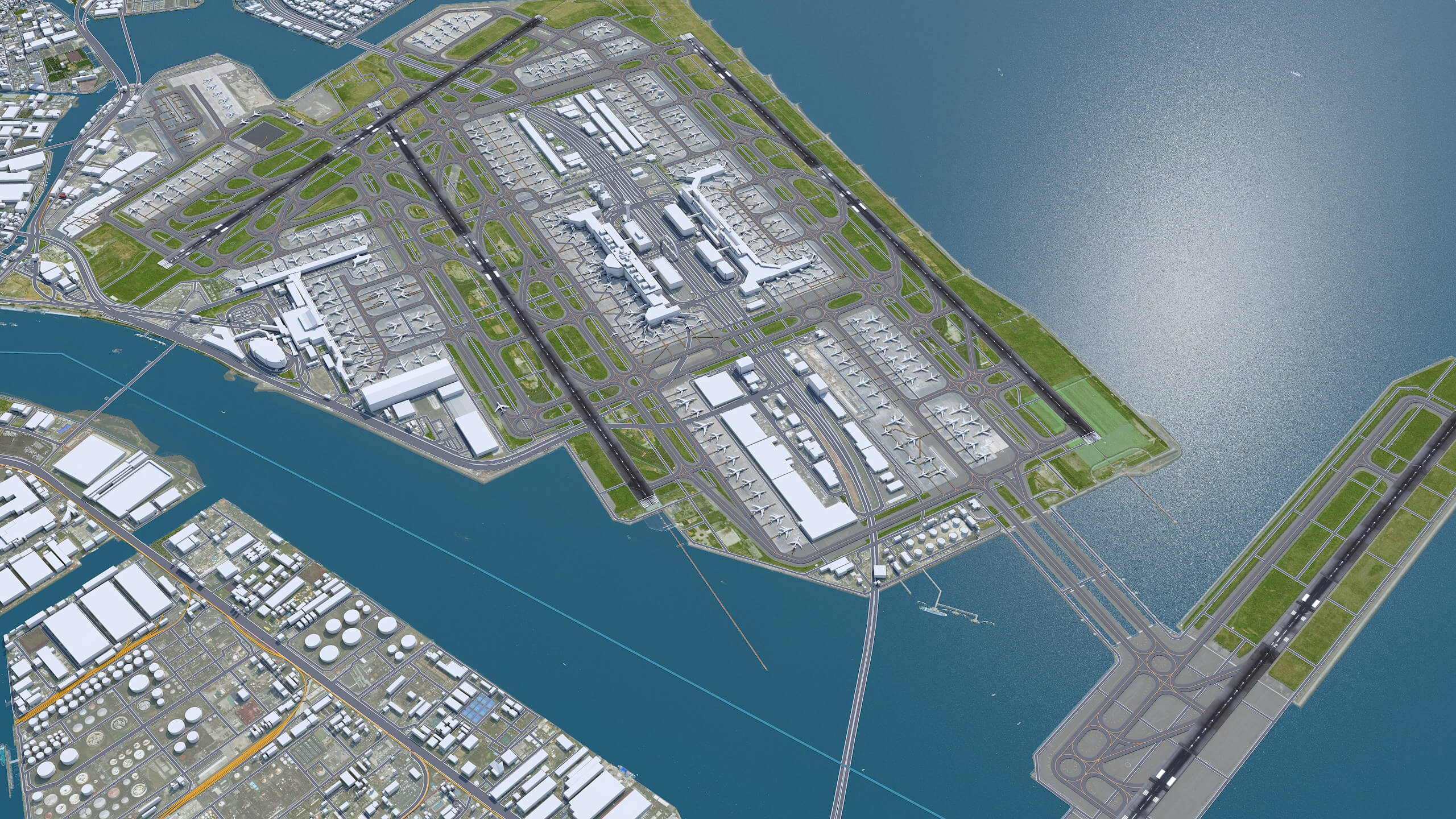 Tokyo Haneda Airport - 3D Model by 3dstudio