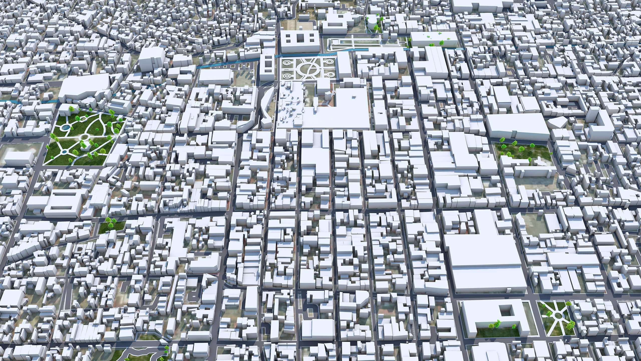 Toluca De Lerdo City Mexico 3D Model 35km by 3dstudio