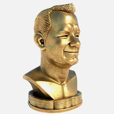 Tom Hanks Statue - 3D Model by 3dstudio