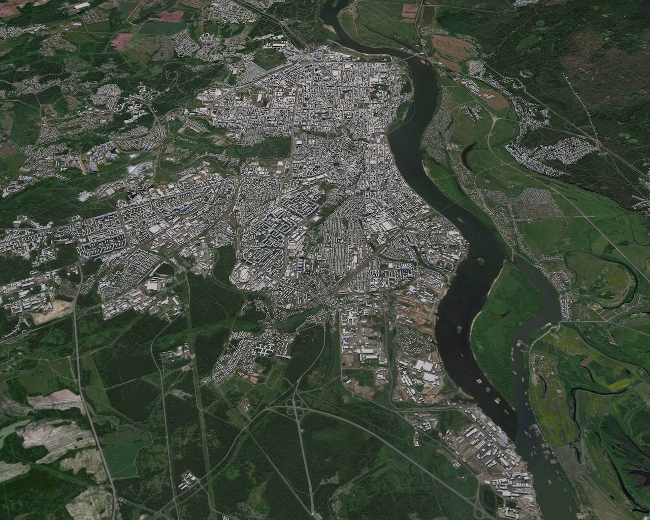 Tomsk Russia - 3D Model by 3dstudio