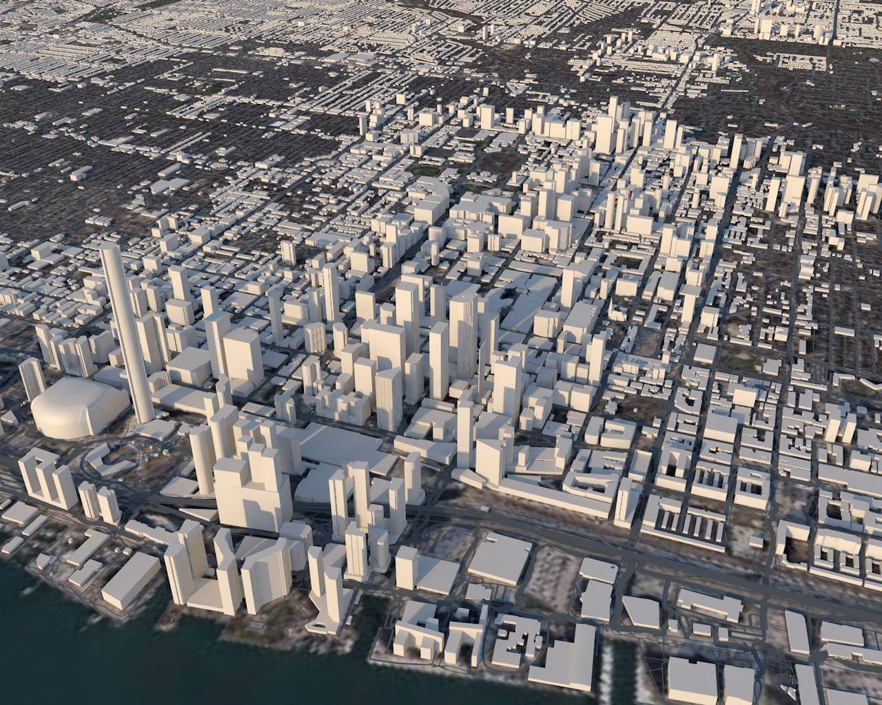Toronto Canada - 3D Model by 3dstudio