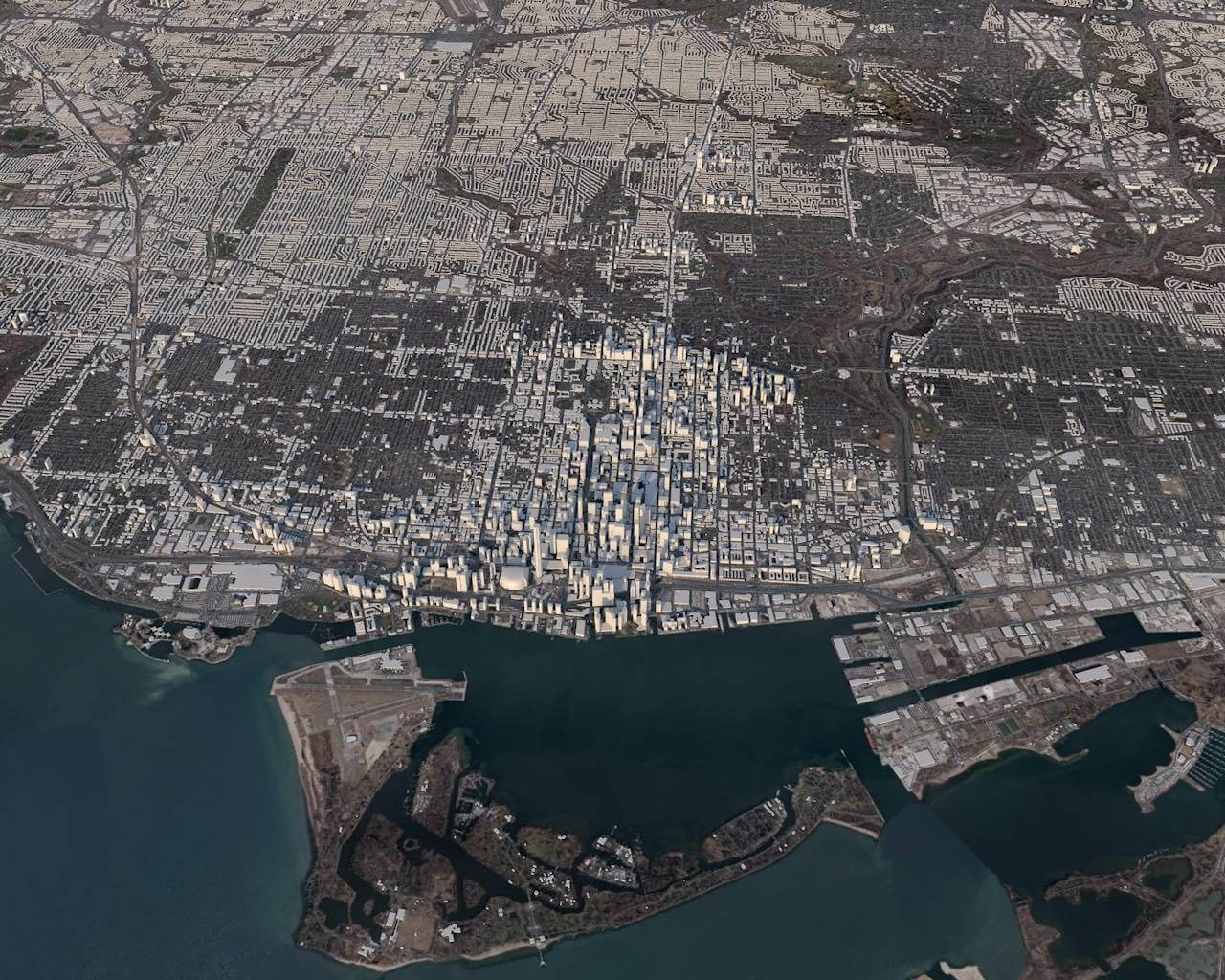 Toronto Canada - 3D Model by 3dstudio