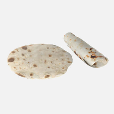 Tortilla Roti - 3D Model by 3dstudio