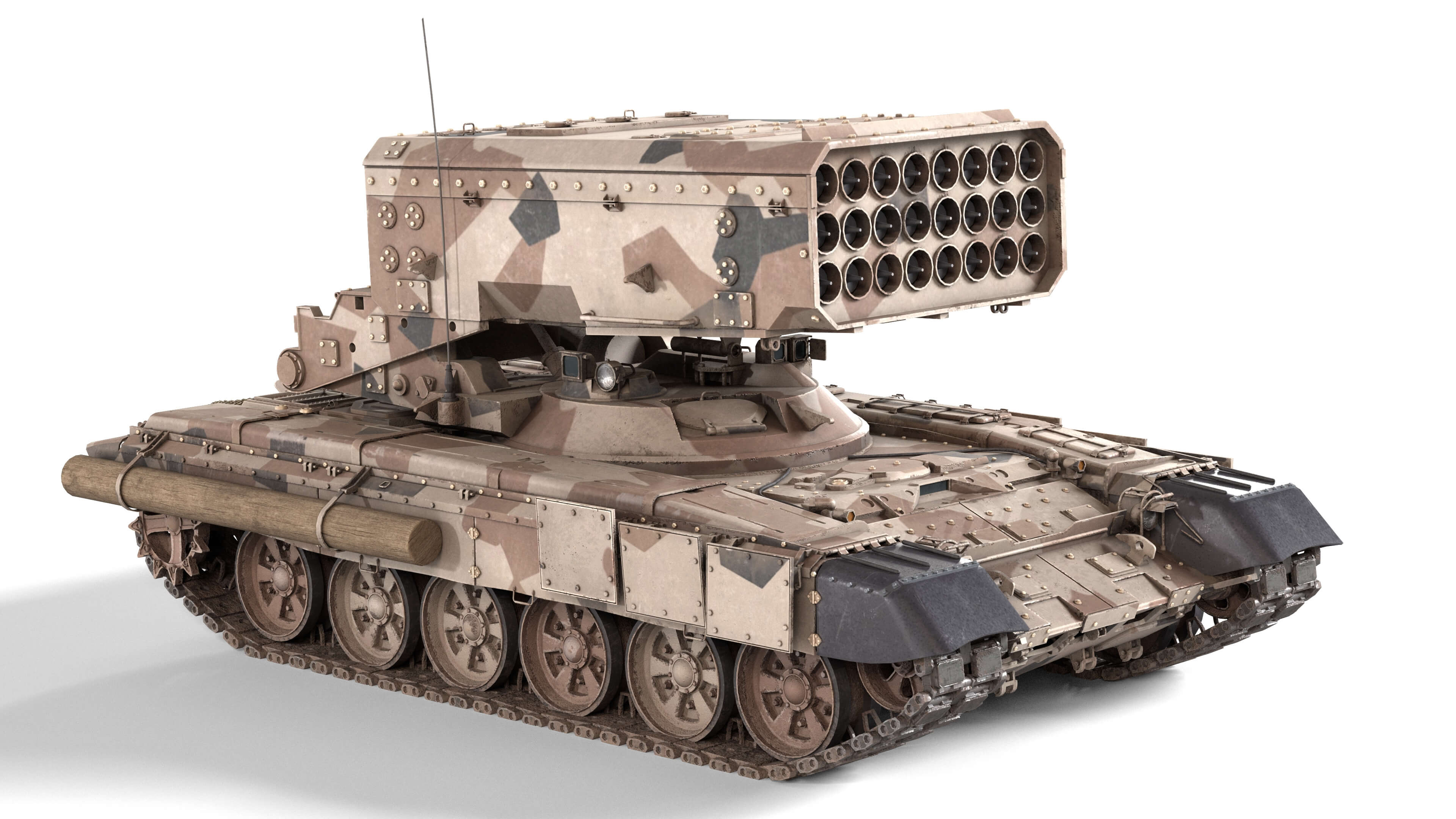 TOS 1A Buratino Flame Thrower - 3D Model by 3dstudio