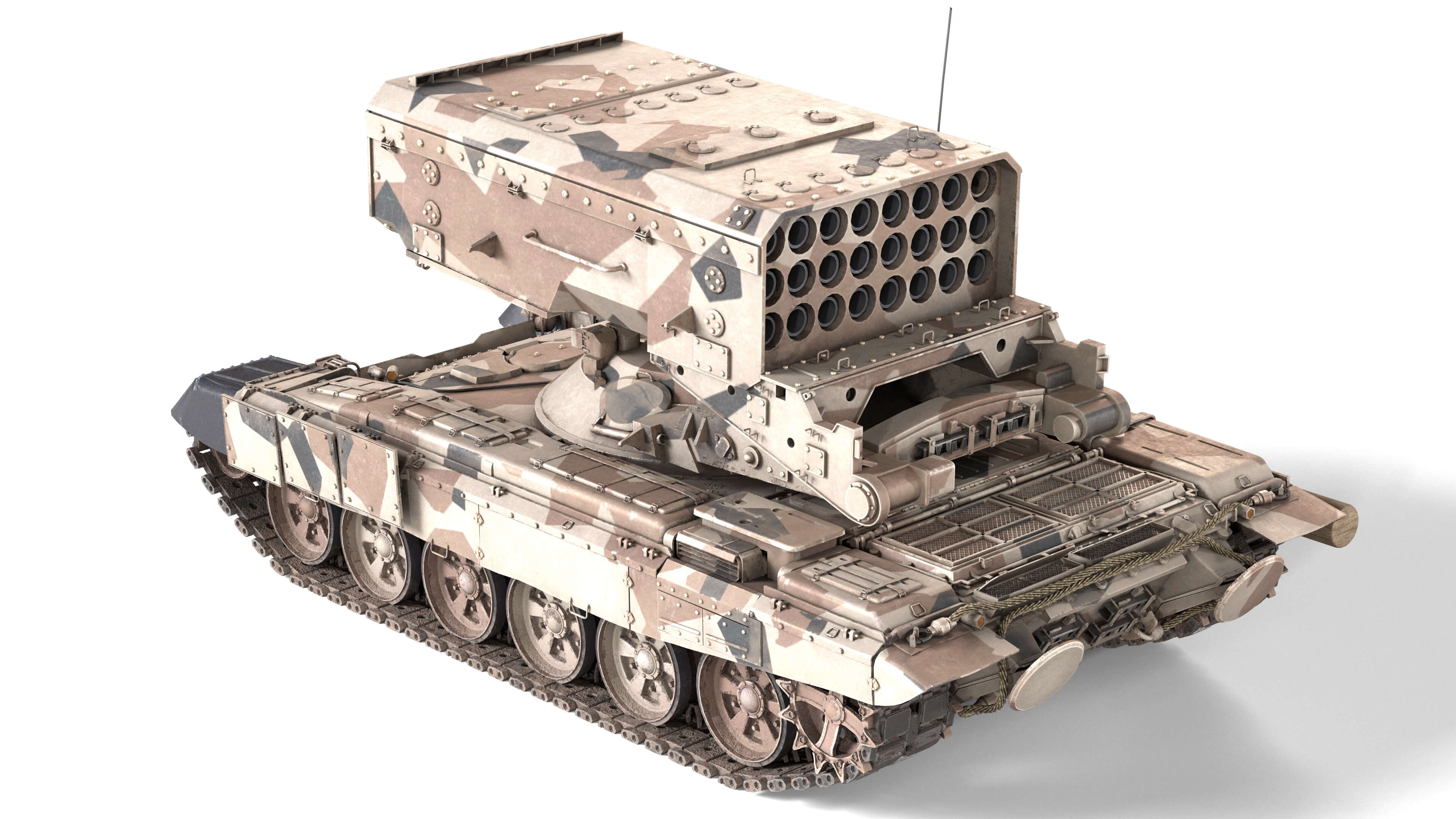 TOS 1A Buratino Flame Thrower - 3D Model by 3dstudio