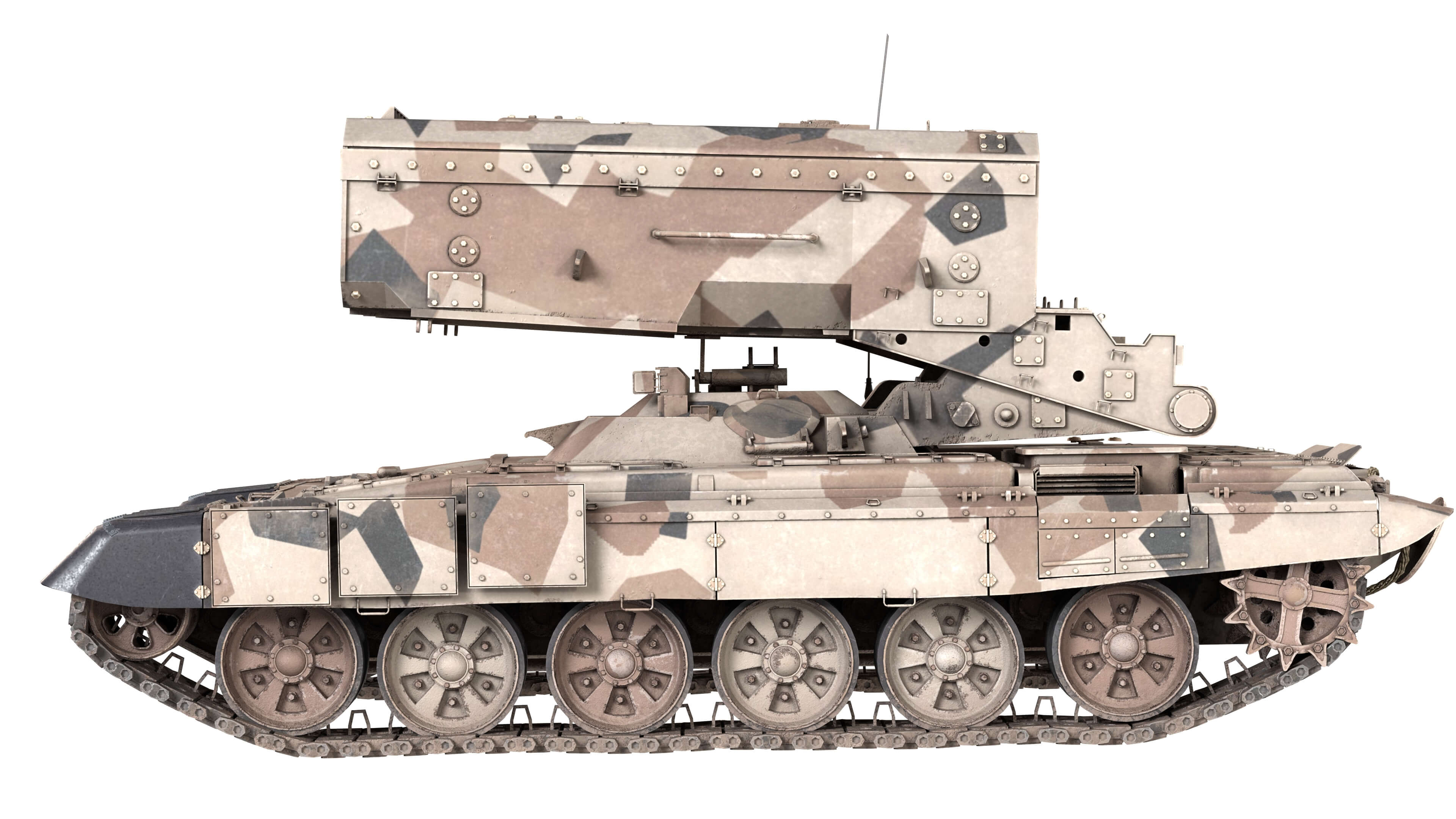 TOS 1A Buratino Flame Thrower - 3D Model by 3dstudio