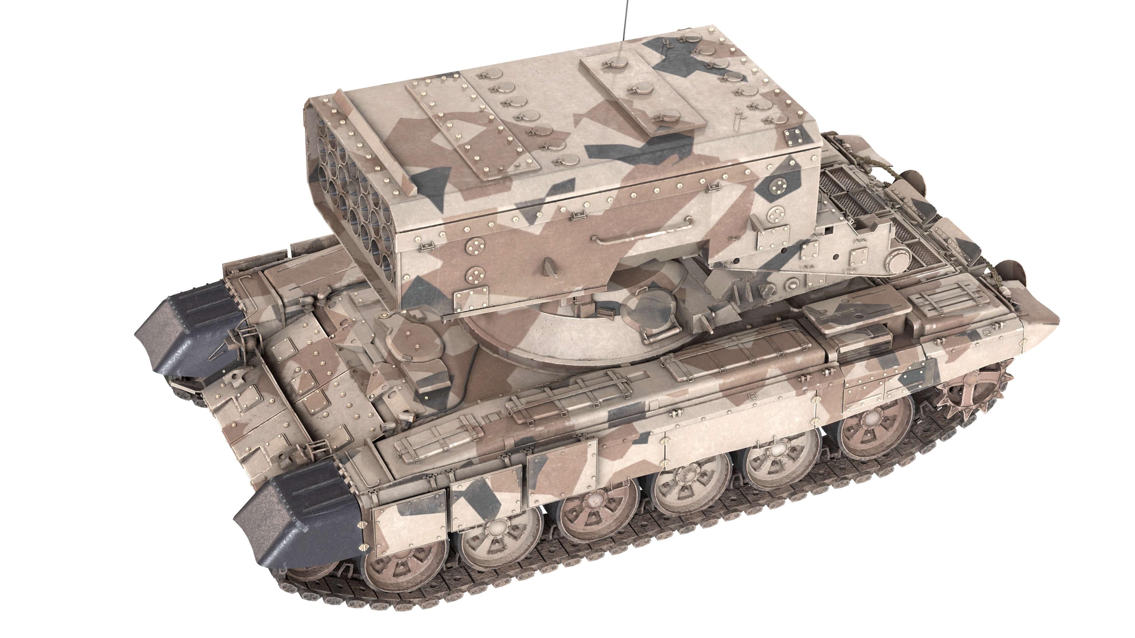 TOS 1A Buratino Flame Thrower - 3D Model by 3dstudio