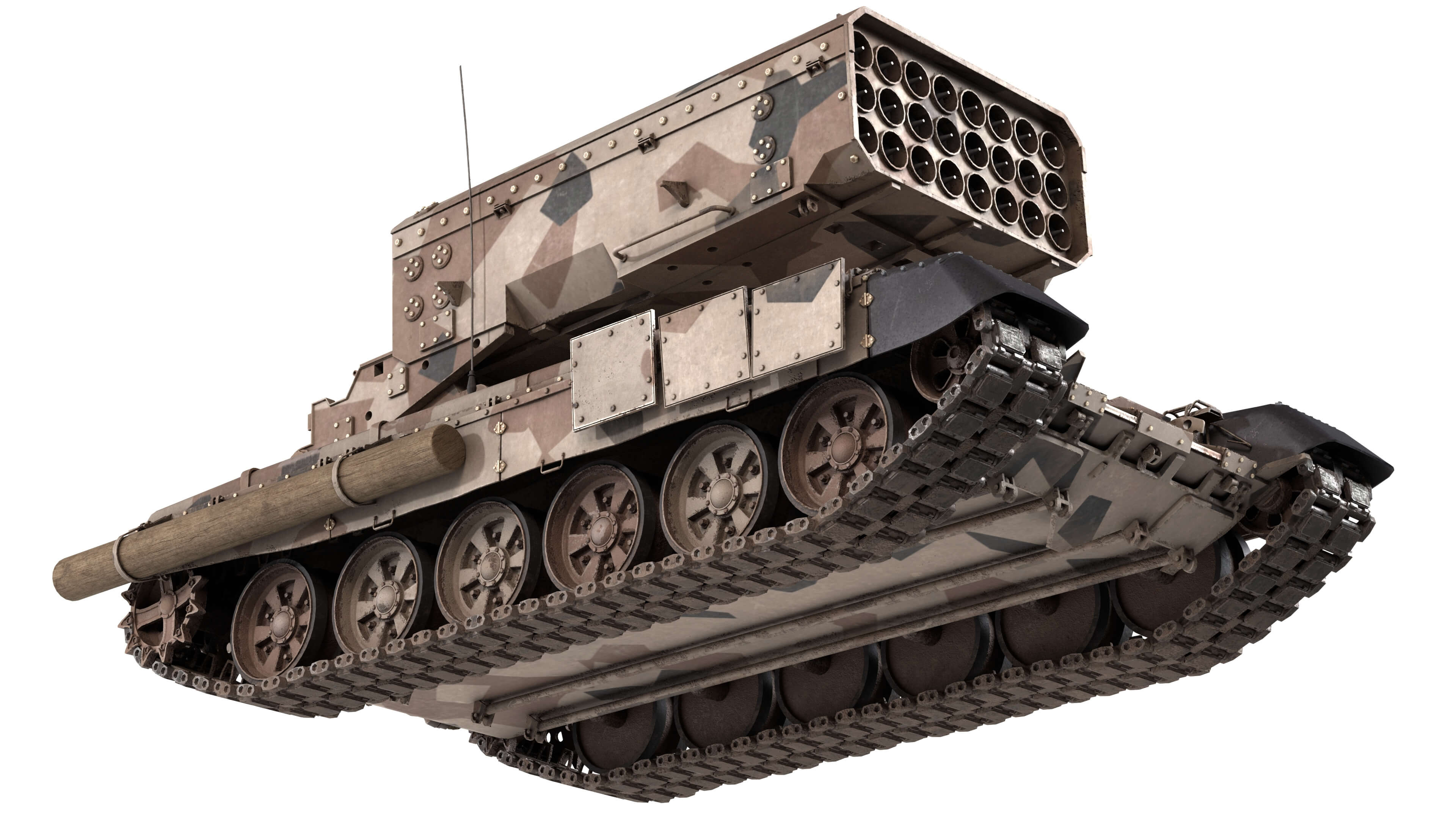 TOS 1A Buratino Flame Thrower - 3D Model by 3dstudio