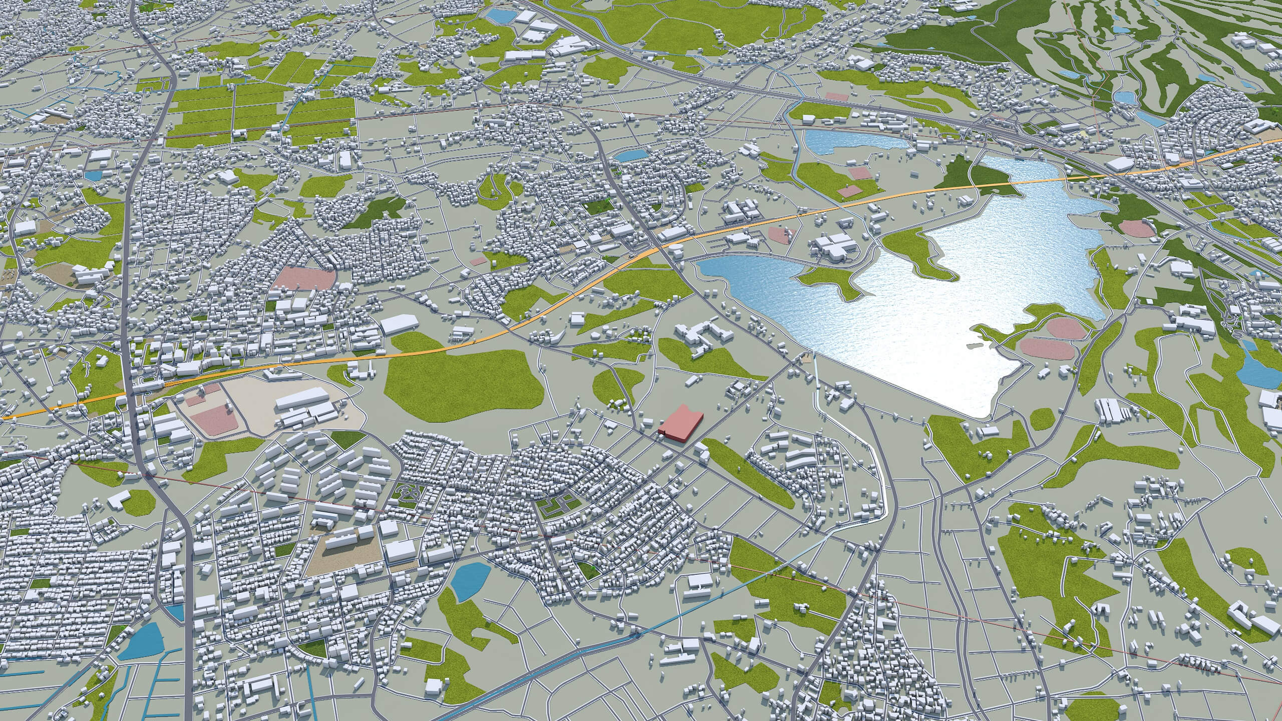 Toyota City Japan 60km - 3D Model by 3dstudio