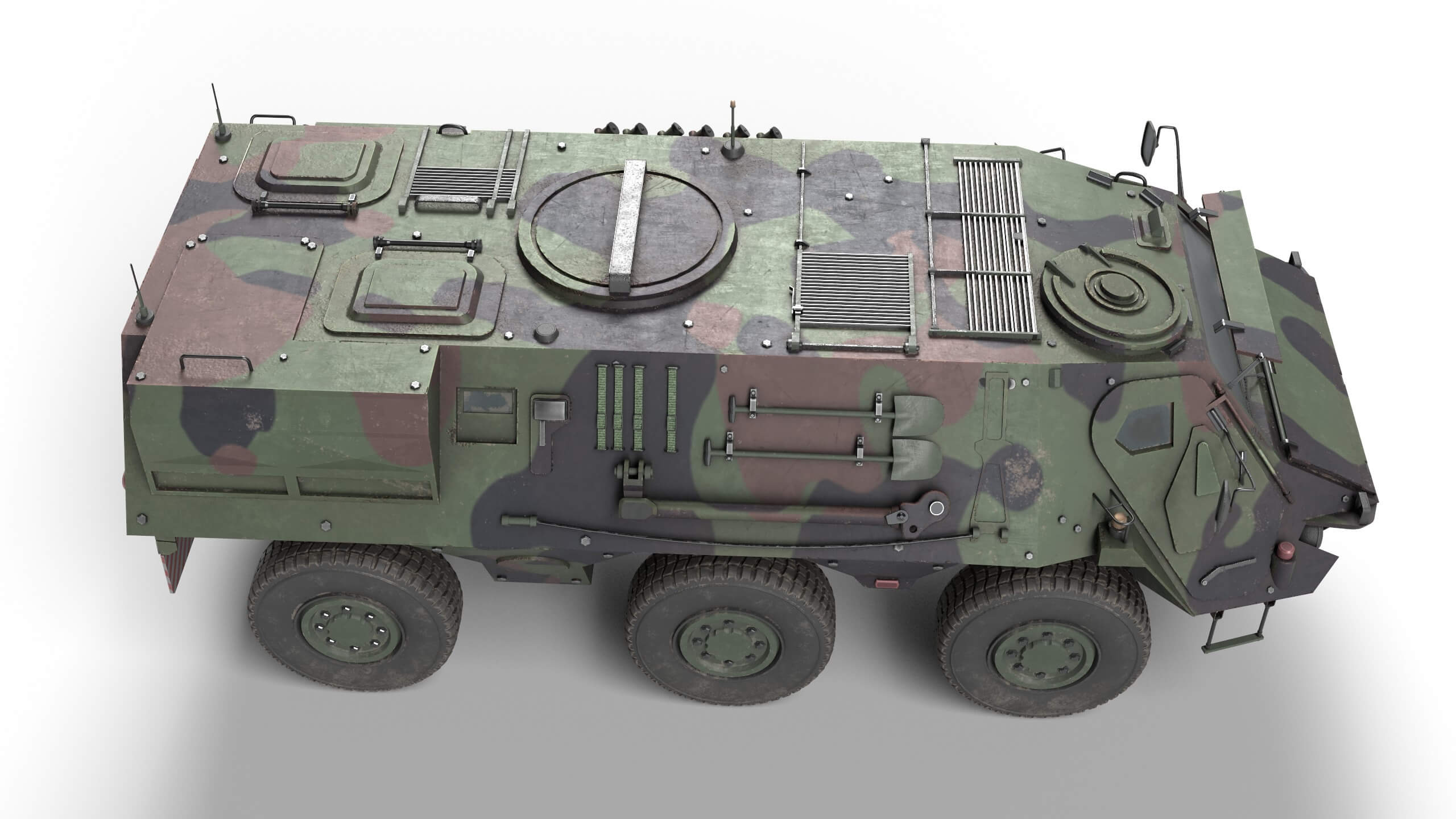 Tpz Fuchs Armored Carrier 3D Model by 3dstudio