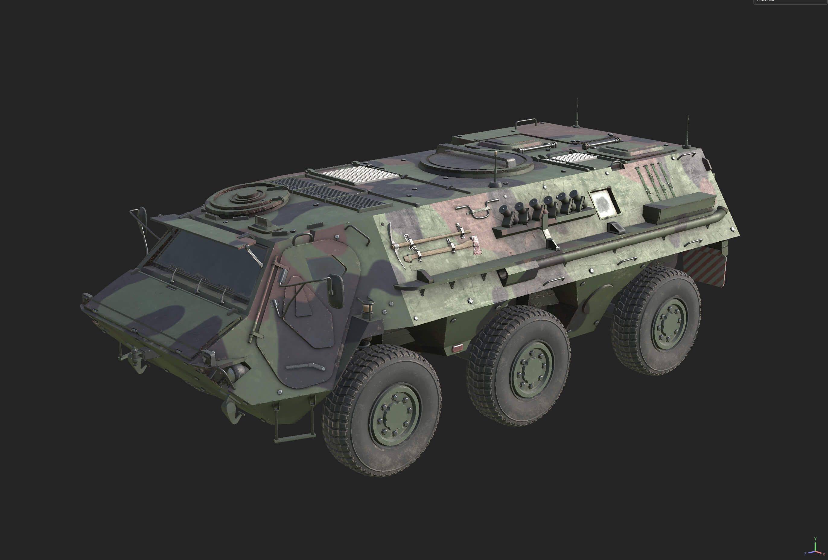 Tpz Fuchs Armored Carrier 3D Model by 3dstudio