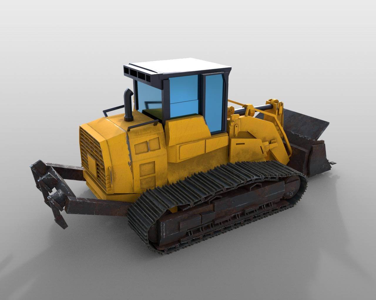 Track Loader - 3D Model by 3dstudio