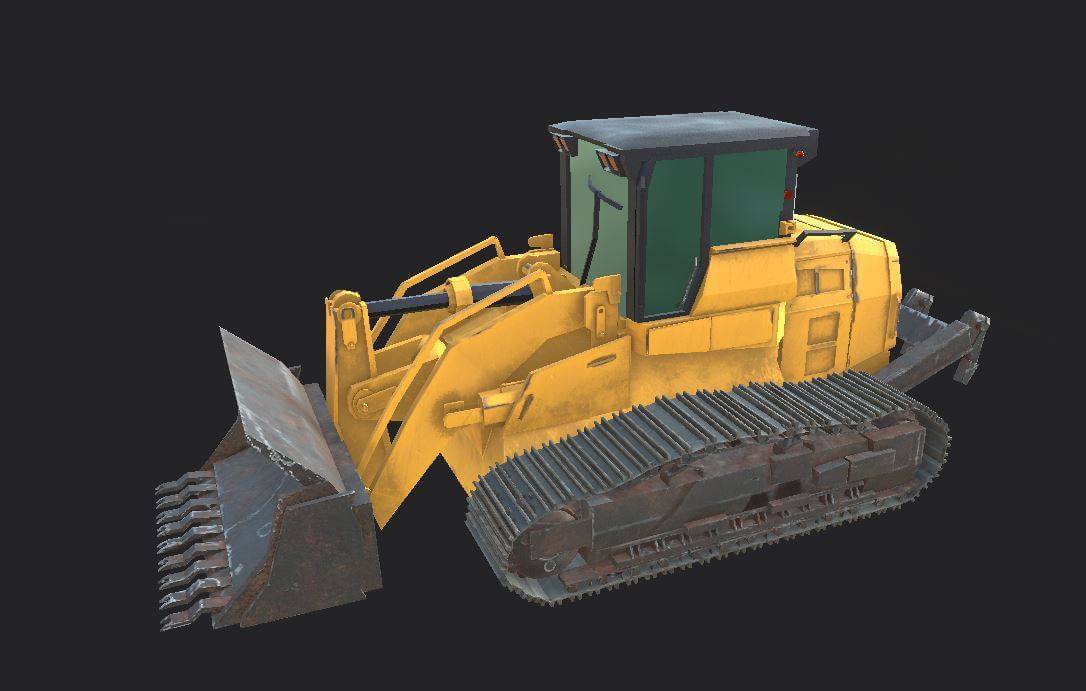 Track Loader - 3D Model by 3dstudio