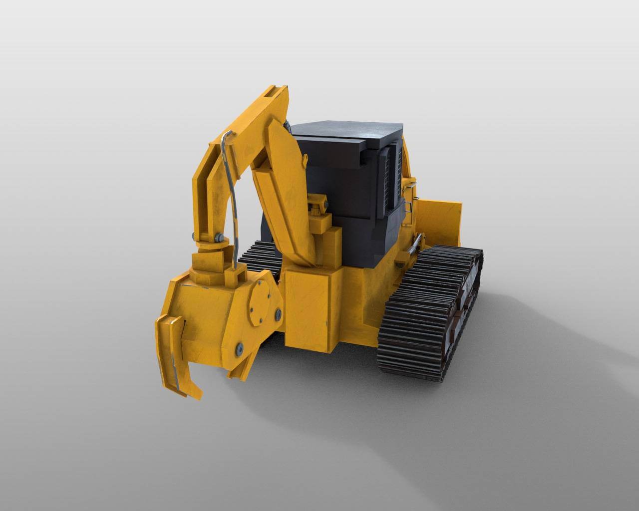 Track Skidder - 3D Model by 3dstudio