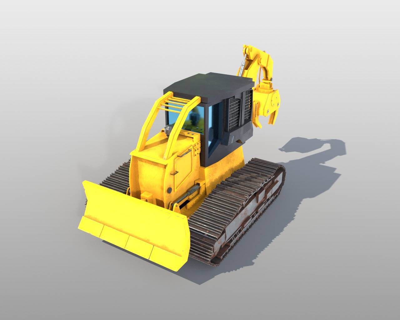 Track Skidder - 3D Model by 3dstudio